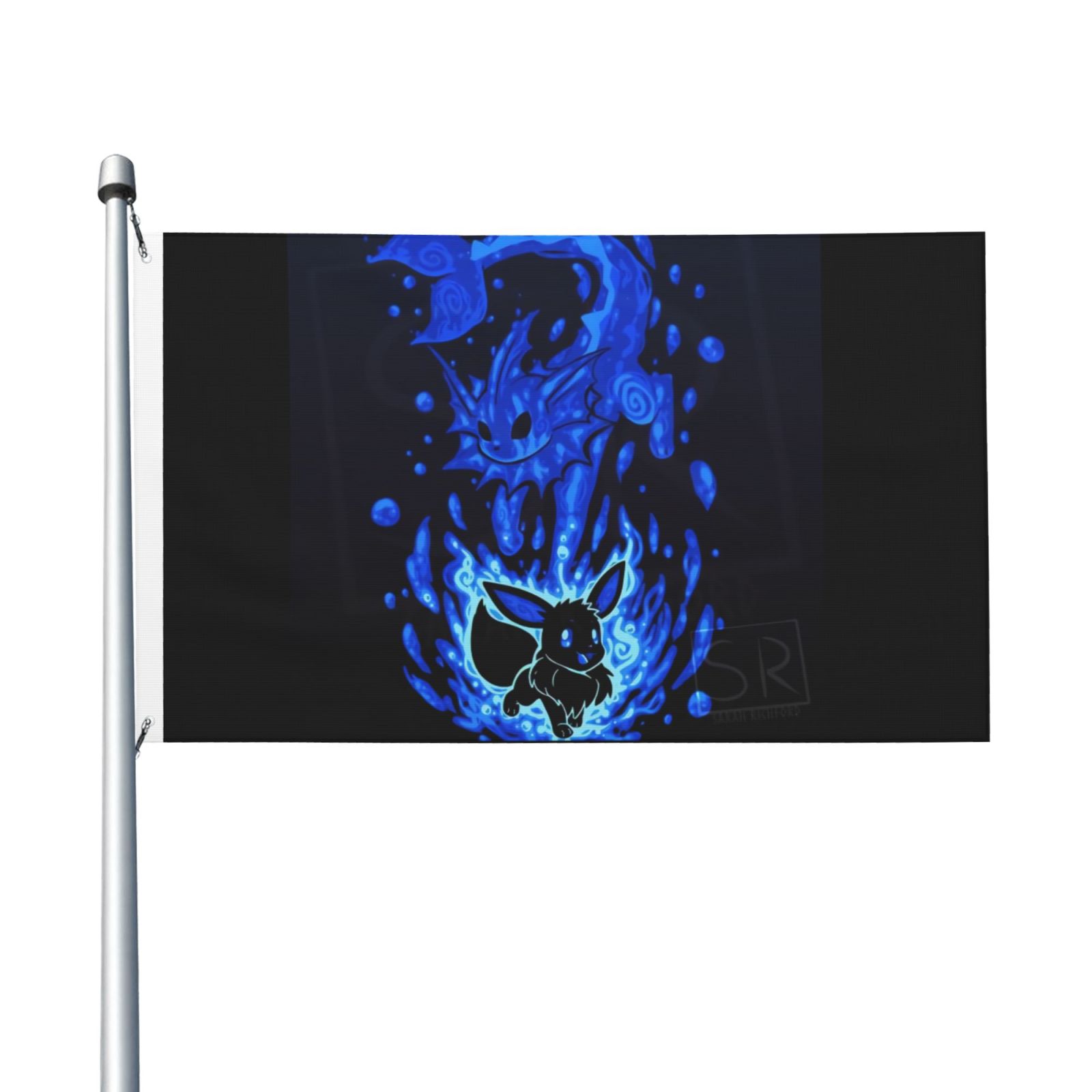 Pokémon Pikachu Vaporeon3 3x5ft Face Flag Fade Proof Holiday Fall Flag ...