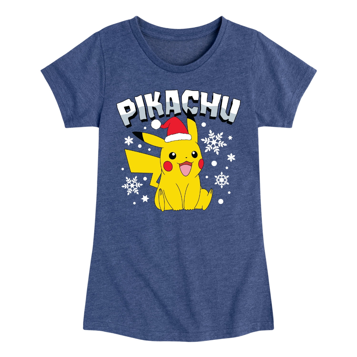 Pokémon - Pikachu With Hat - Youth Girls Short Sleeve Graphic T-Shirt ...
