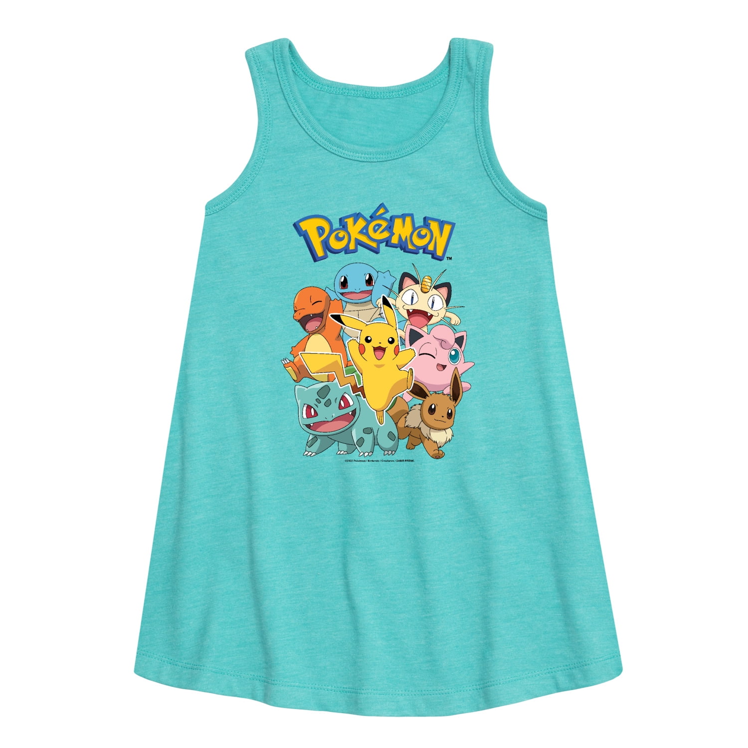 Pokémon - Pikachu and Friends - Youth Girls A-line Dress - Walmart.com