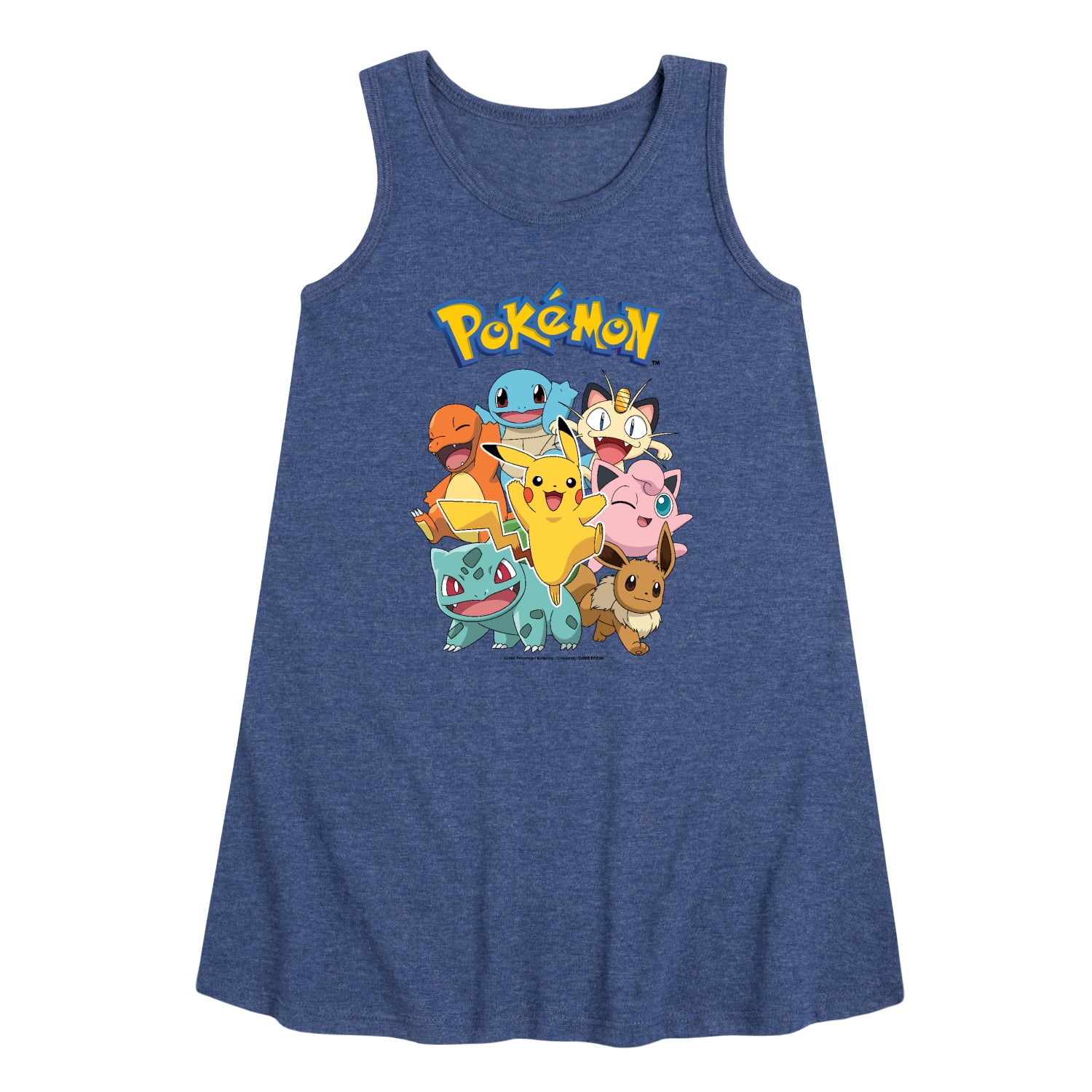 Pokémon - Pikachu and Friends - Youth Girls A-line Dress - Walmart.com