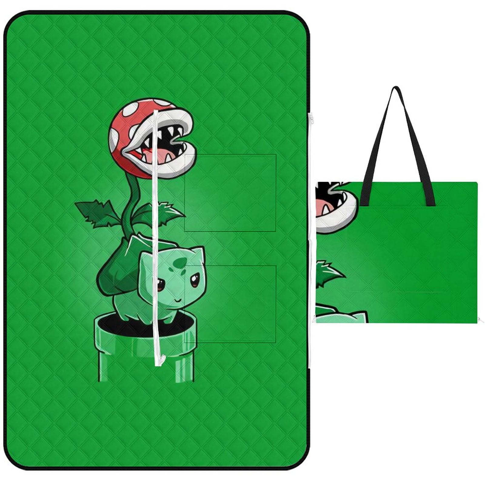 Pokémon Piranha Plant Bulbasaur Picnic Blankets Extra Large - Beach ...
