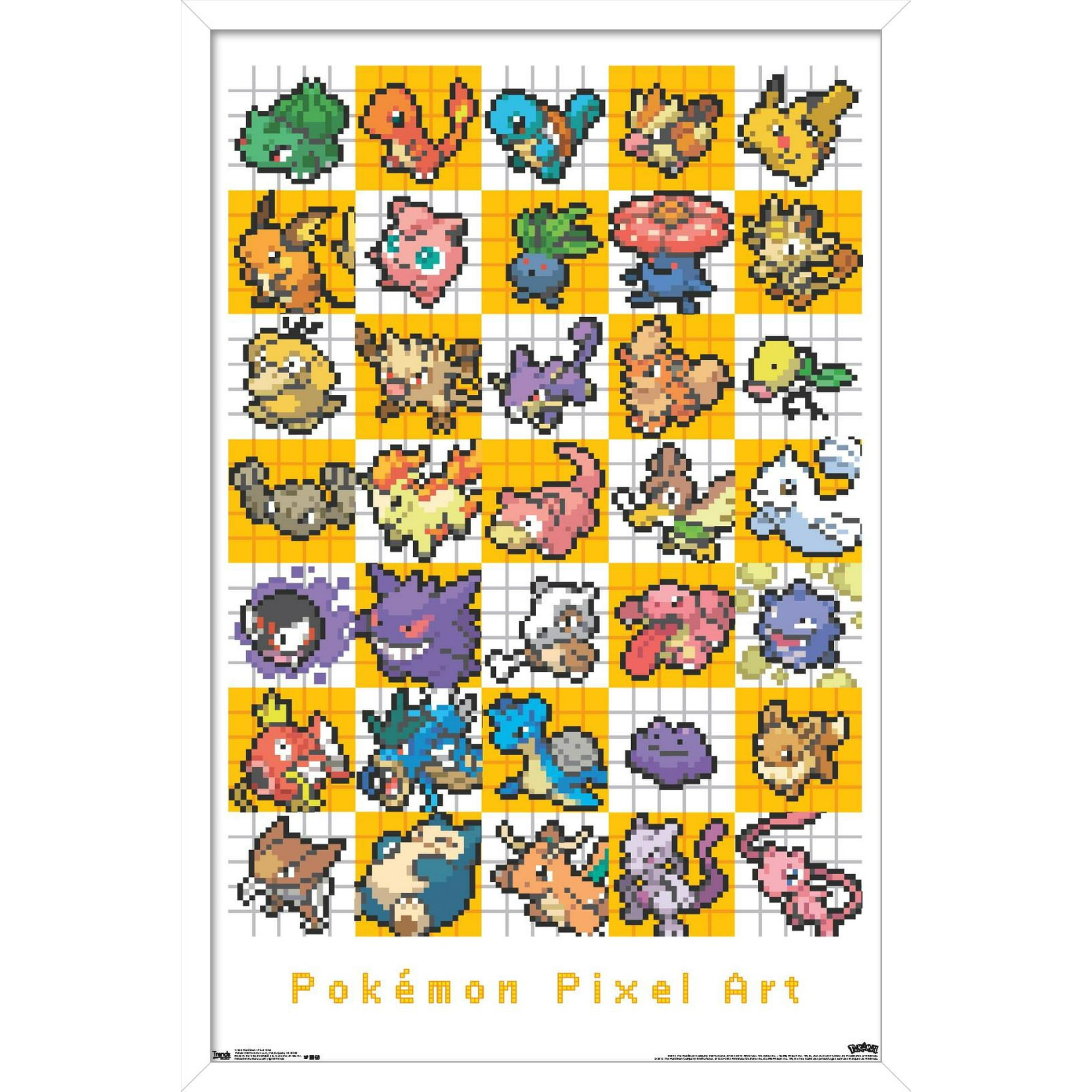 Simple Pixel Art On Grid Pokemon