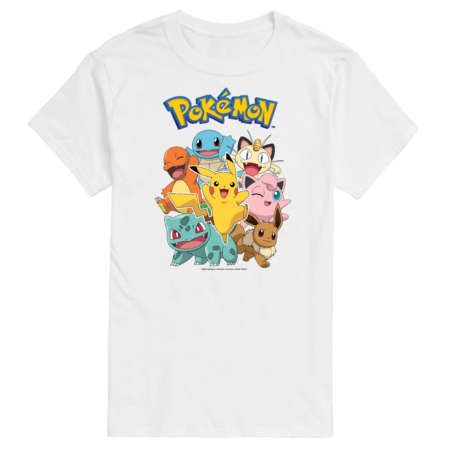 Pokémon - Pokémon Character Group - Men's Short Sleeve Graphic T-Shirt ...