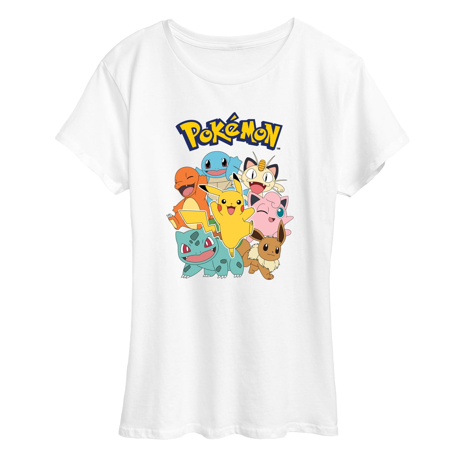 Pokémon - Pokémon Character Group - Women's Short Sleeve Graphic T ...