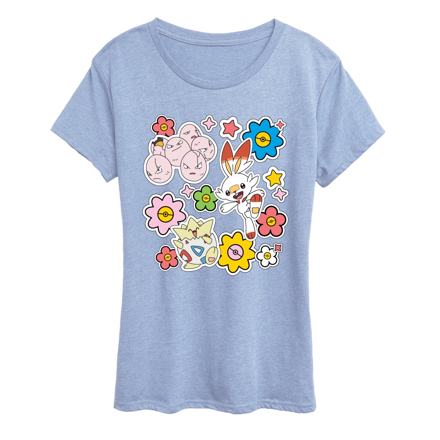 Pokémon - Pokémon Spring Stickers - Women's Short Sleeve Graphic T ...