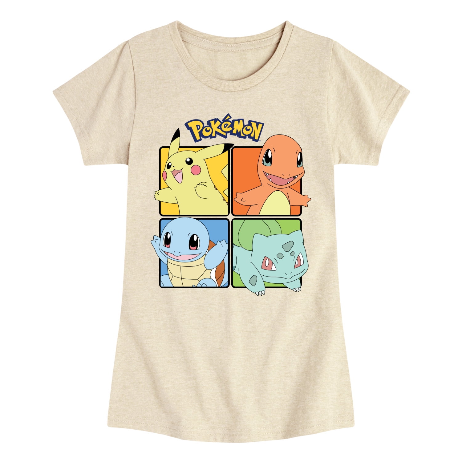 Pokémon - Pokémon Squared Muted - Youth Girls Short Sleeve T-Shirt ...