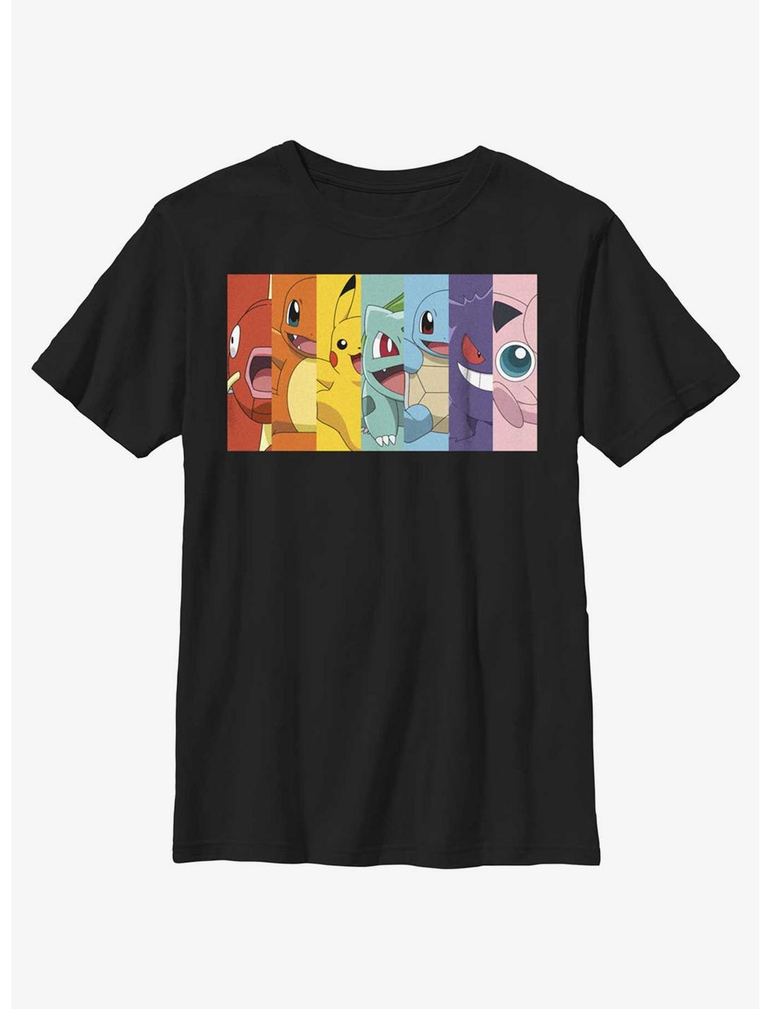 Pokémon 'Poke Rainbow' Youth T-Shirt - Colorful Graphic Tee Featuring a ...