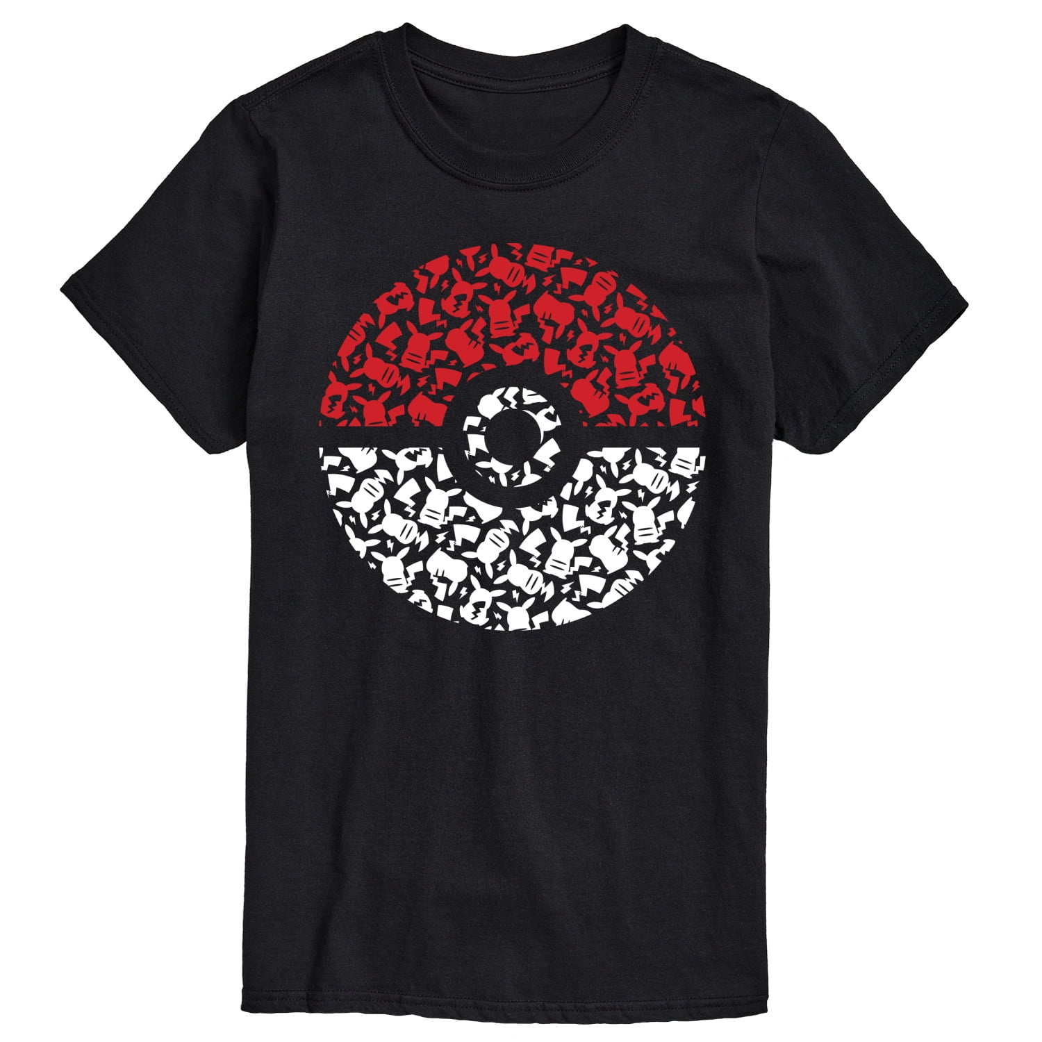 Pokémon - Pokeball Pikachu Pattern - Men's Short Sleeve Graphic T-Shirt ...
