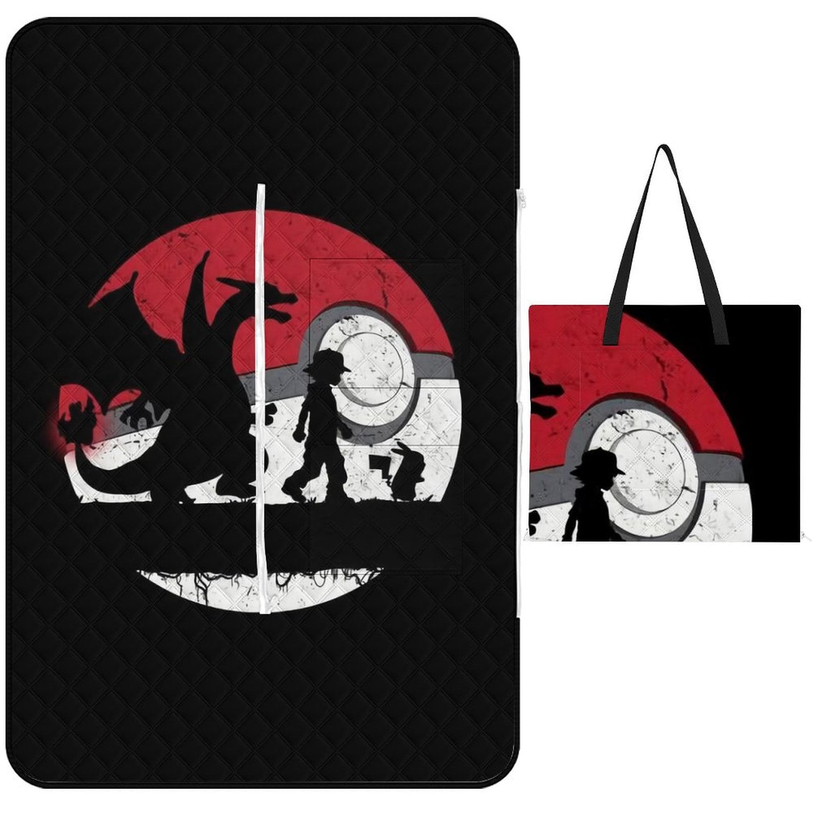 Pokémon - Pokeball Pikachu Picnic Blankets Outdoor Blanket,59'x39 ...