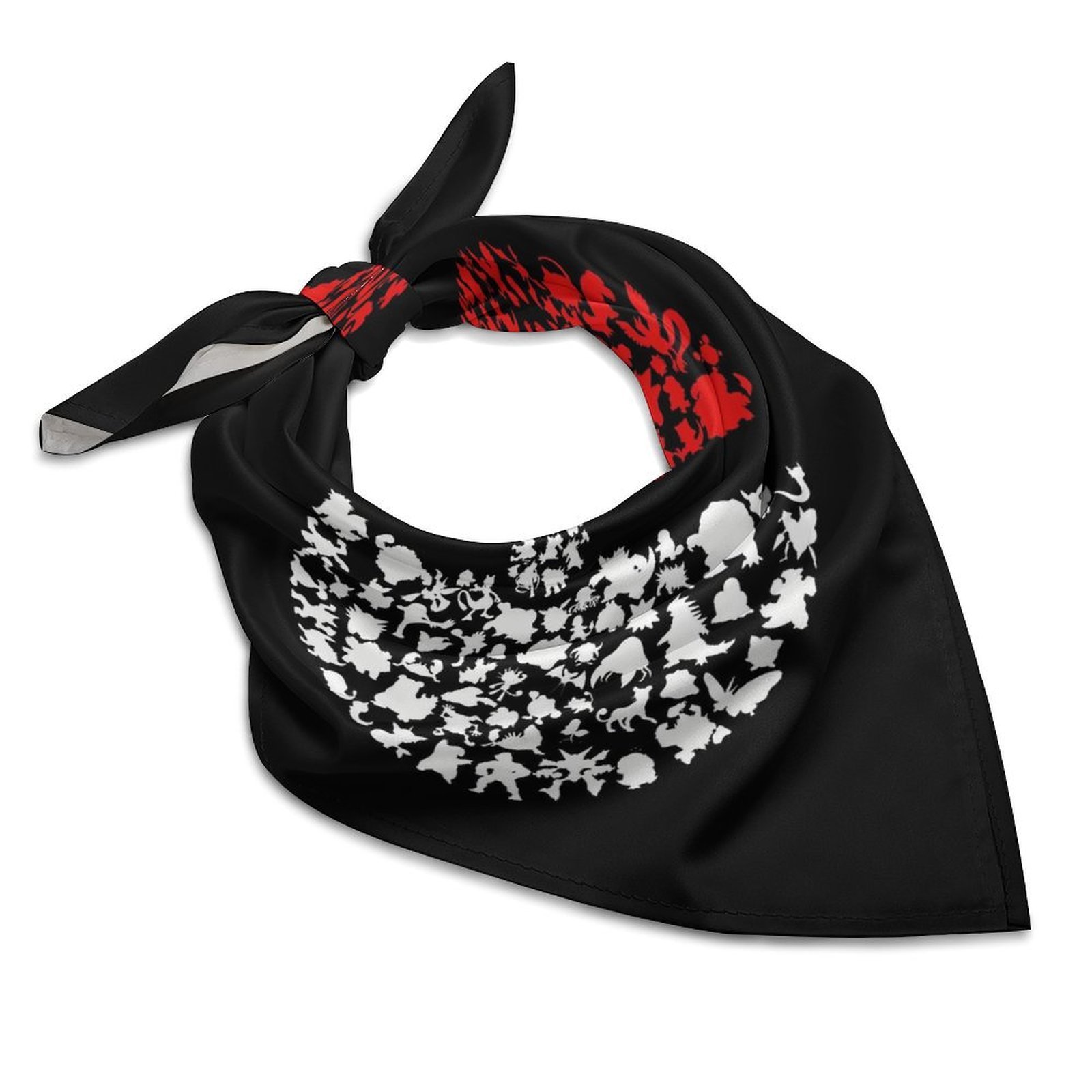 Pokémon - Pokeball Pikachu Square Satin Head Scarf Hair Scarves Silk ...