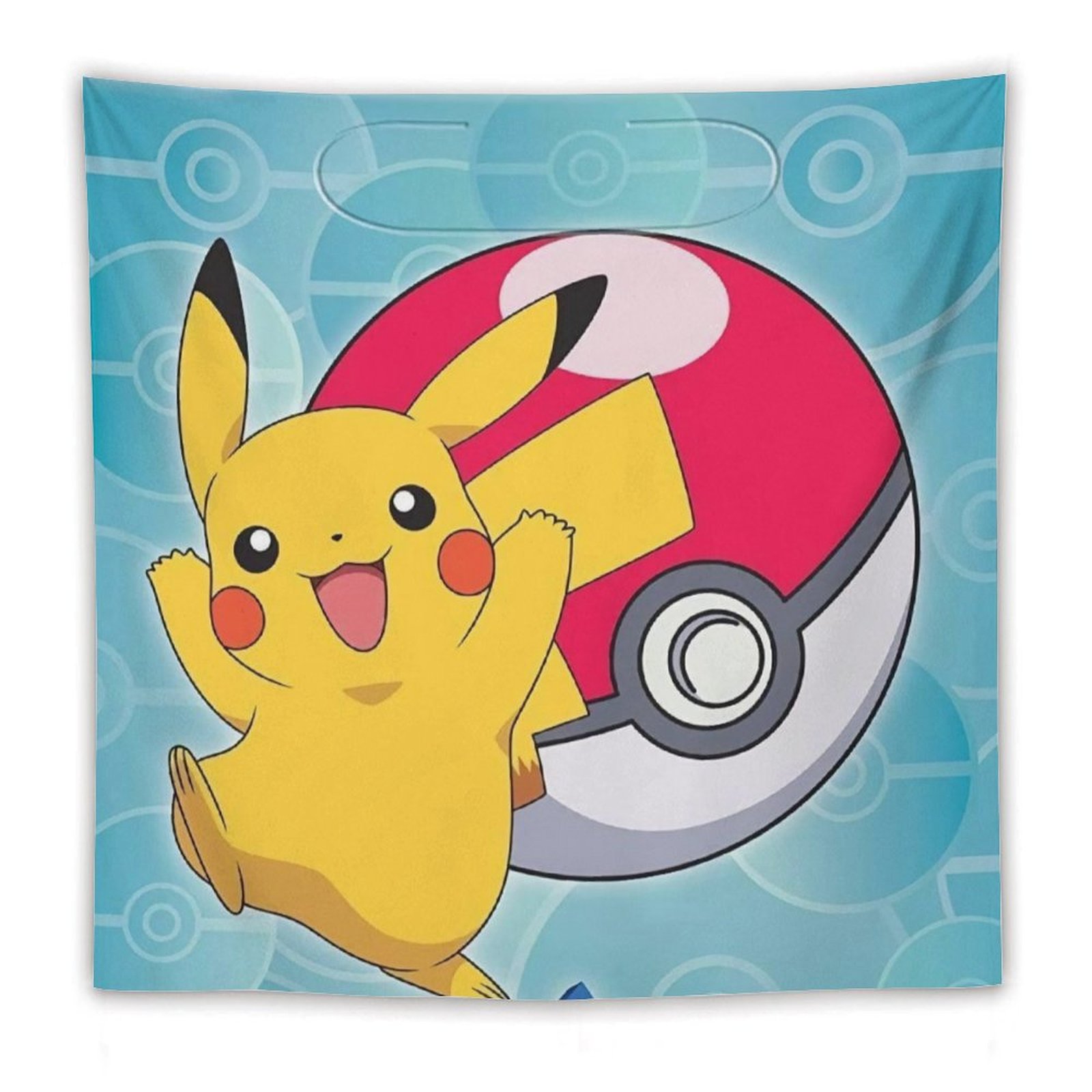 Pokémon - Pokeball Pikachu Tapestry,Pokémon - Pokeball Pikachu Poster ...
