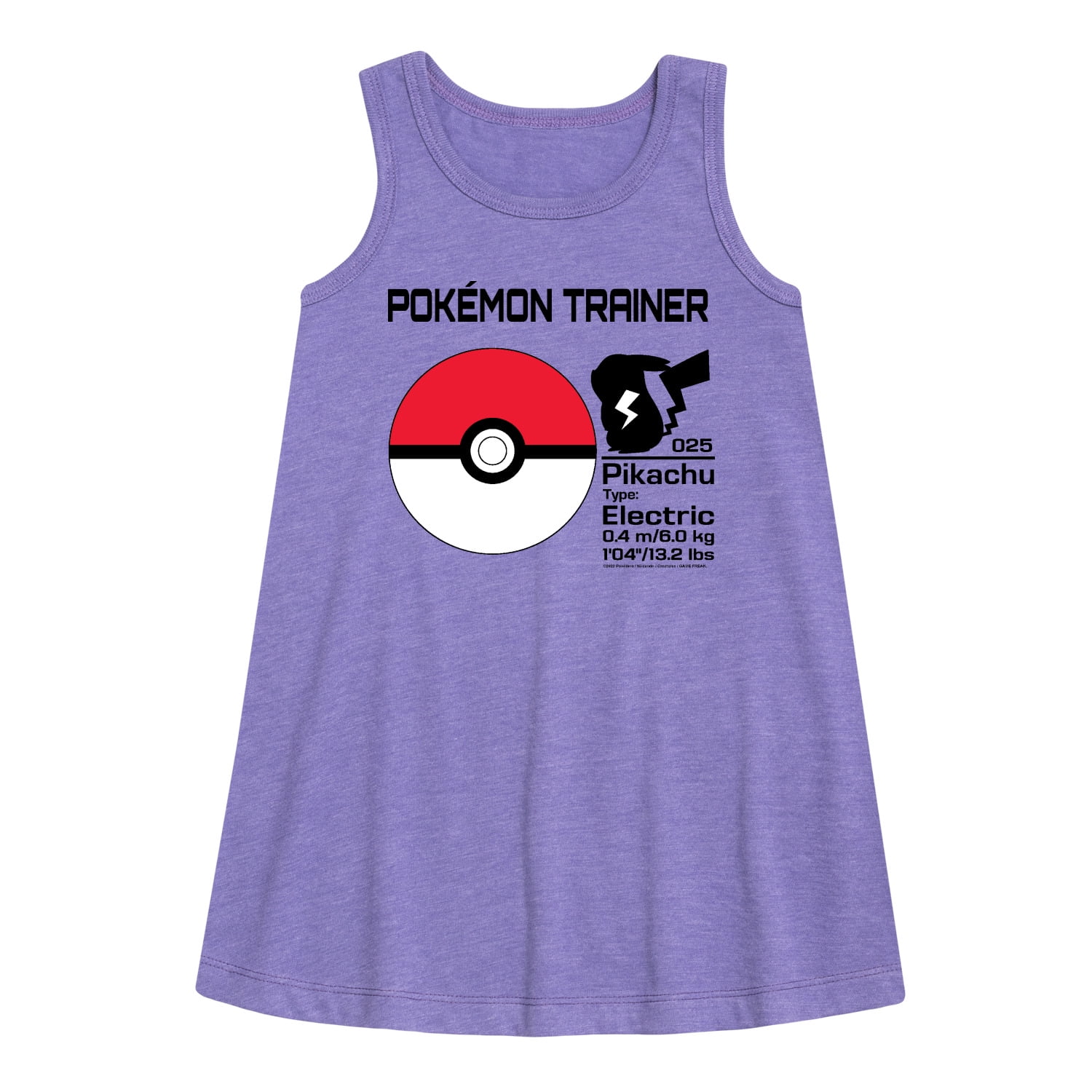 Pokémon - Pokeball Trainer - Youth Girls A-line Dress - Walmart.com