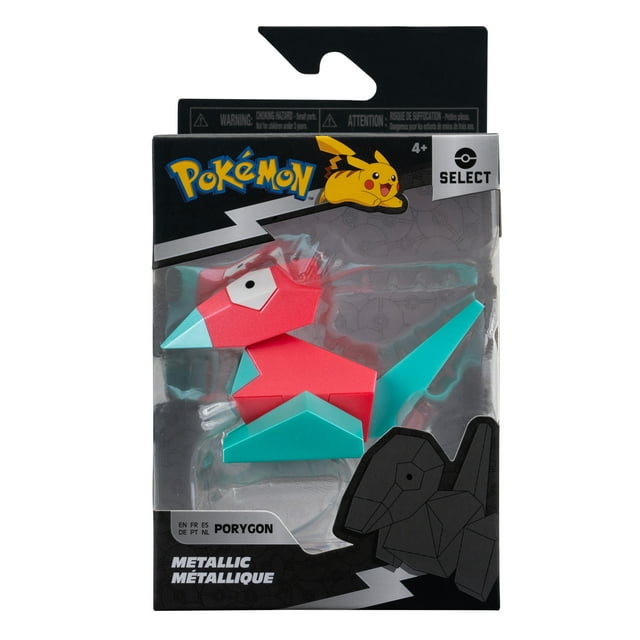 Pokemon Select Metallic Porygon 3 inch Battle Figure with Authentic ...