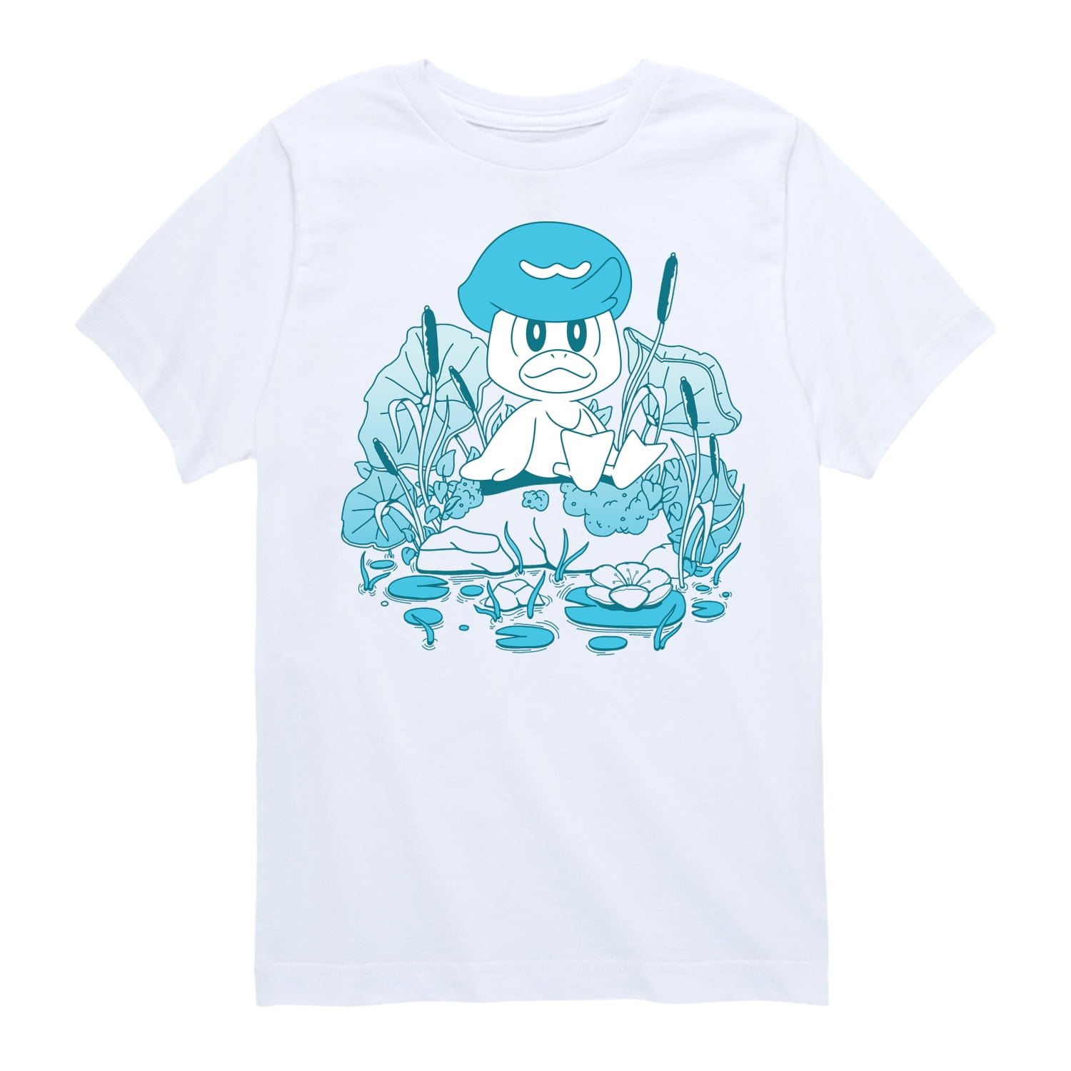 Pokémon - Quaxly Pond Scene - Youth Short Sleeve Graphic T-Shirt ...