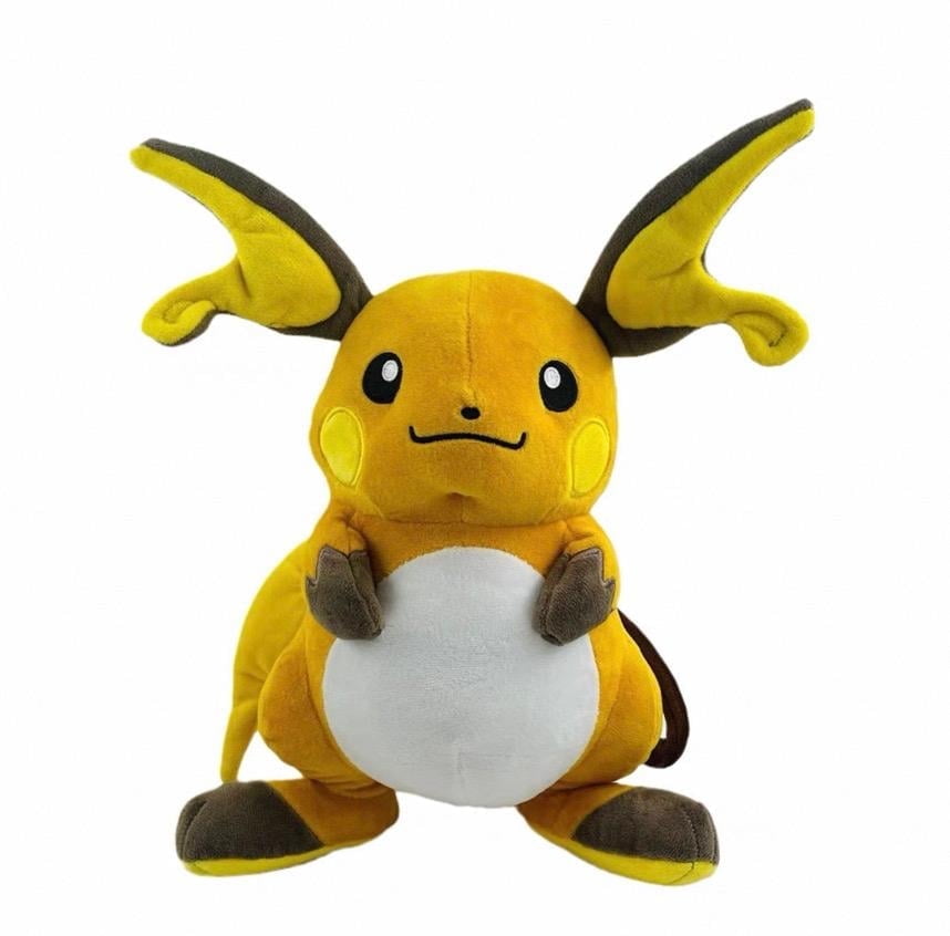 Pokémon Raichu Plush Toy, 12-Inch Soft Stuffed Animal, Pikachu ...