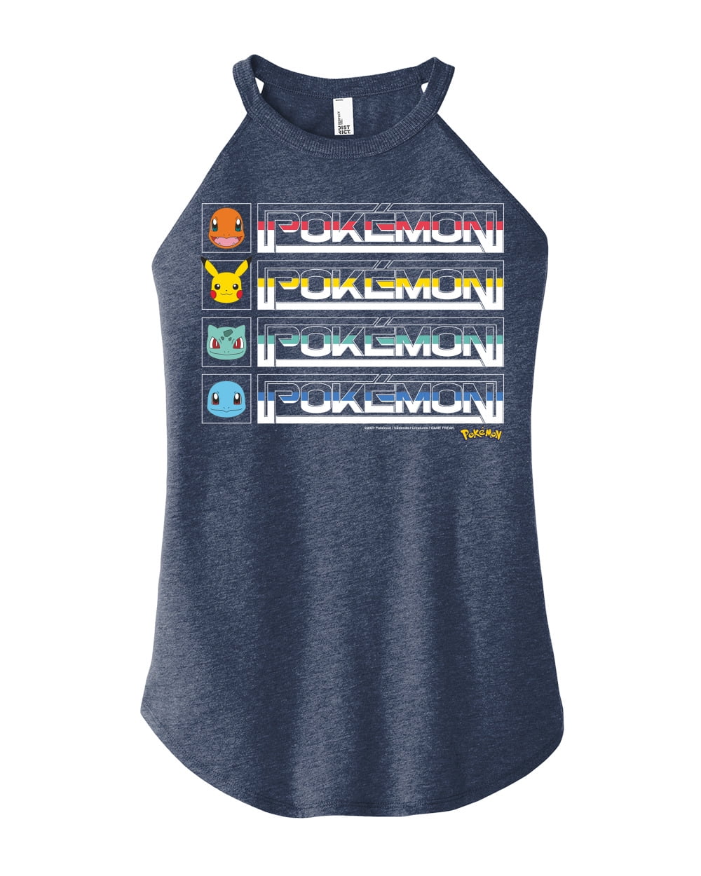 Pokémon - Retro Pokémon - Juniors High Neck Tank Top - Walmart.com