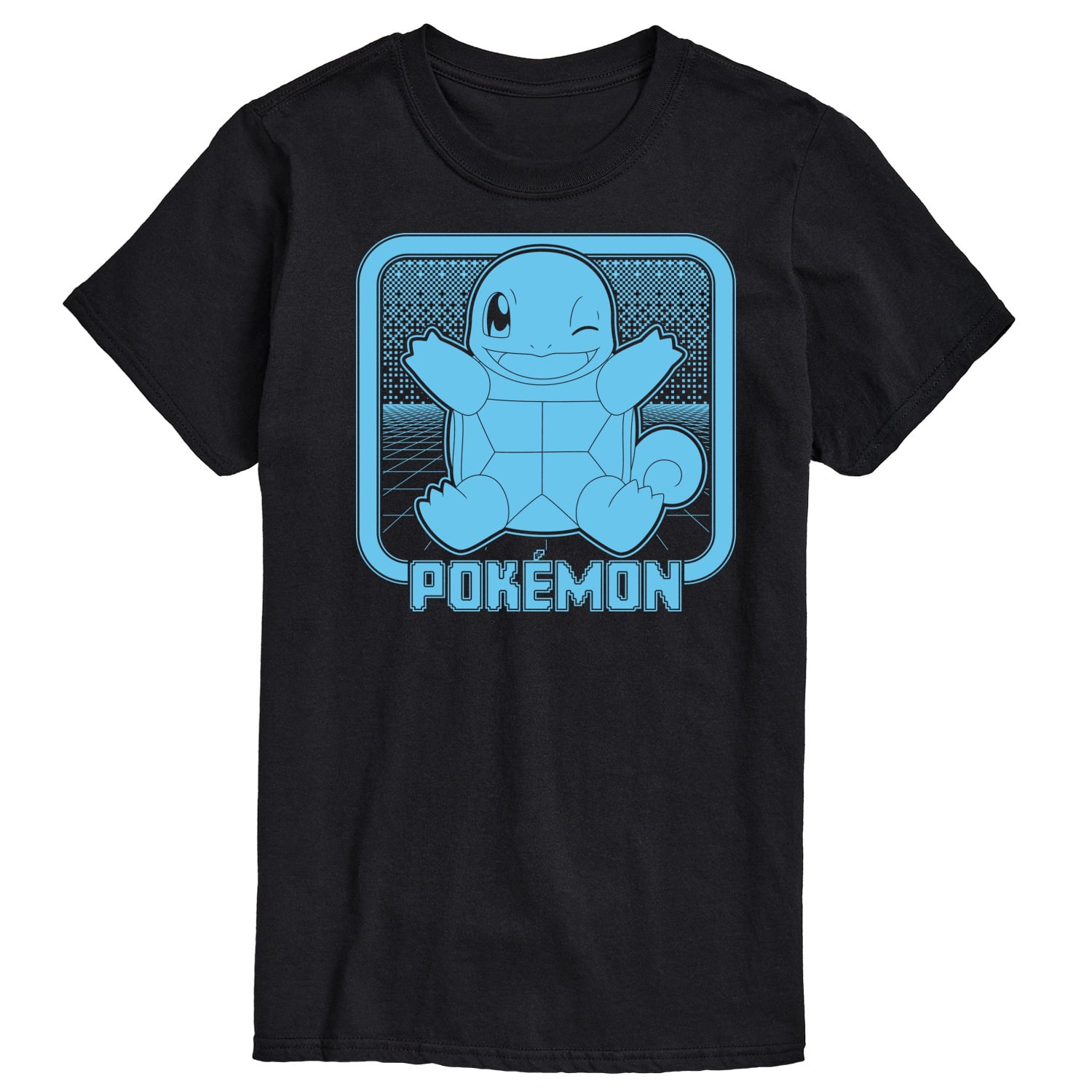 Pokémon - Retro Synthwave Squirtle - Men's Short Sleeve Graphic T-Shirt ...