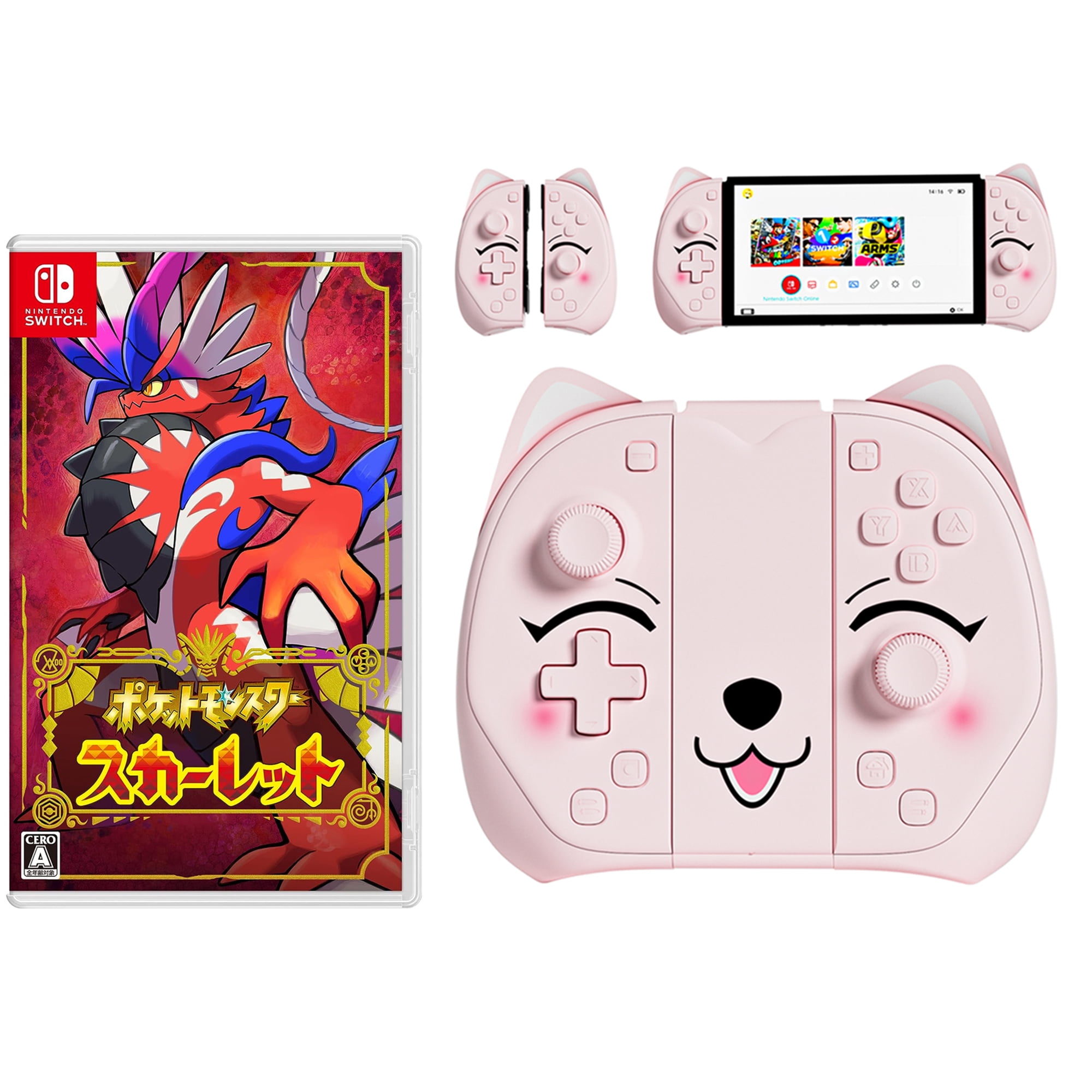 Pokémon Scarlet Game Disc and Switch Joypad for Nintendo Switch ...