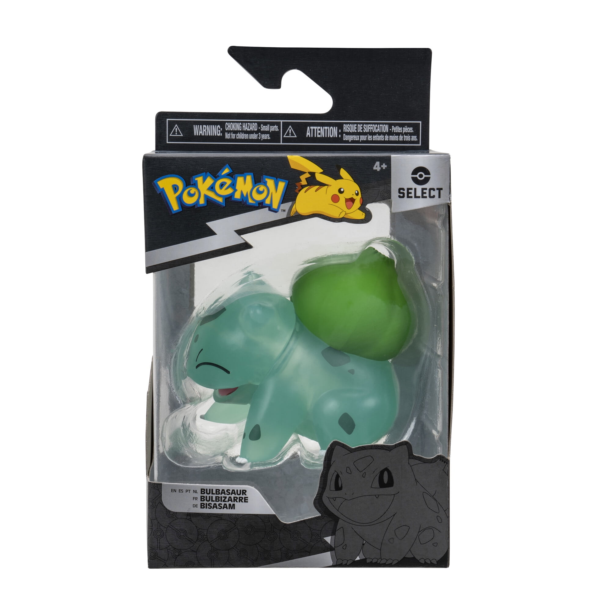 Jazwares Pokemon Select Translucent 3 in Bulbasaur Battle Figure - Walmart.com