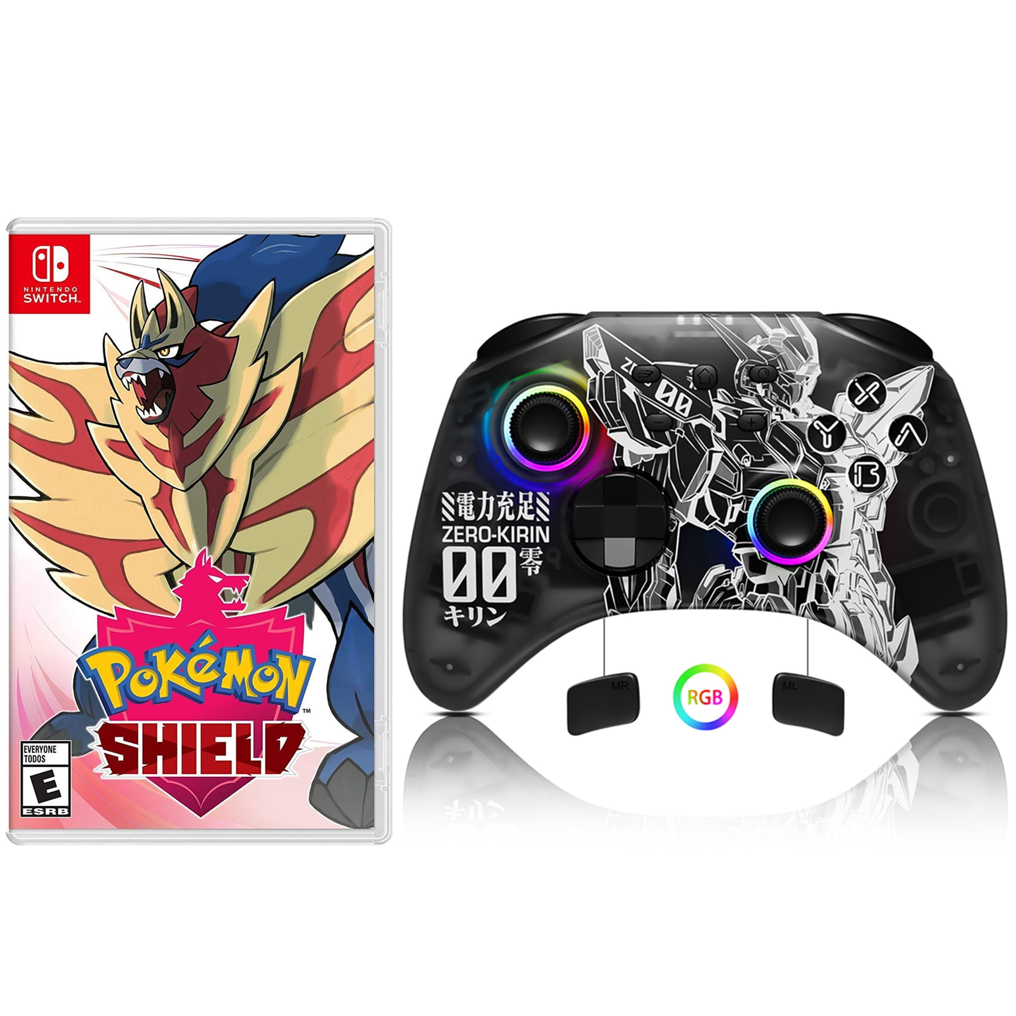 Pokémon Shield Game Disc and Upgraded Switch Pro Controller for ...