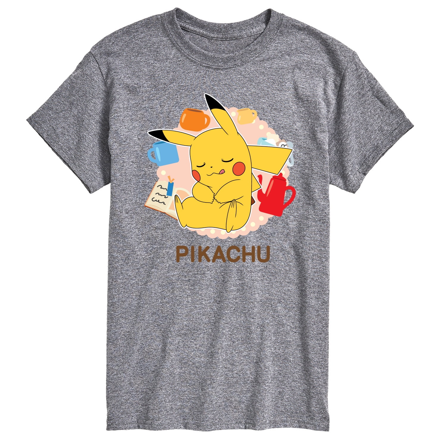 Pokémon - Sleeping Pikachu - Men's Short Sleeve Graphic T- Shirt ...