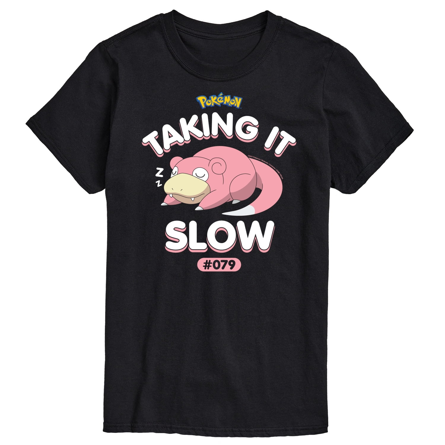 Pokémon - Slowpoke Taking It Slow - Men's Short Sleeve Graphic T-Shirt ...