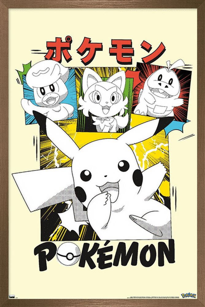 Pokémon - Smiles Anime Wall Poster, 14.725" x 22.375" Framed - Walmart.com