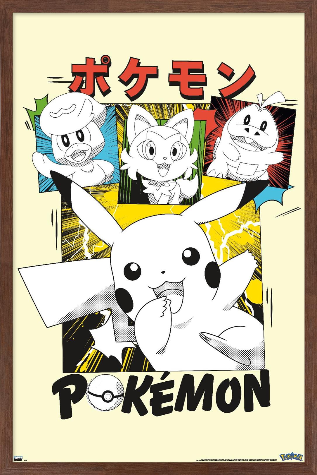 Pokémon - Smiles Anime Wall Poster, 14.725" x 22.375" Framed - Walmart.com