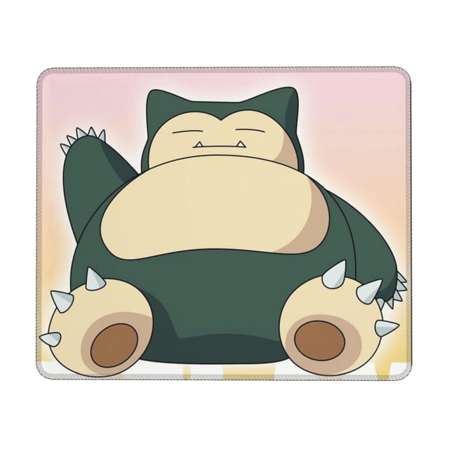 Pokémon Snorlax Mouse Pad with Non-Slip Rubber Base,Mousepad Washable ...