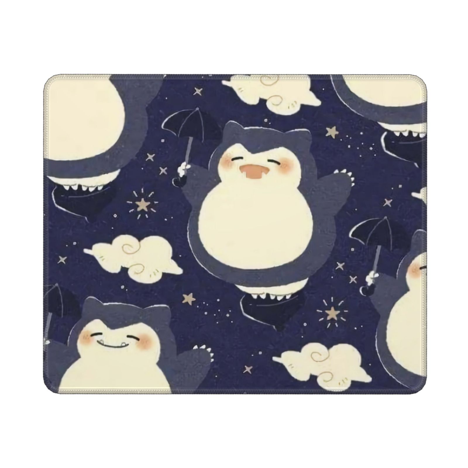 Pokémon-Snorlax Mouse Pad,Office Computer Mouse Pad with Stitched Edges ...
