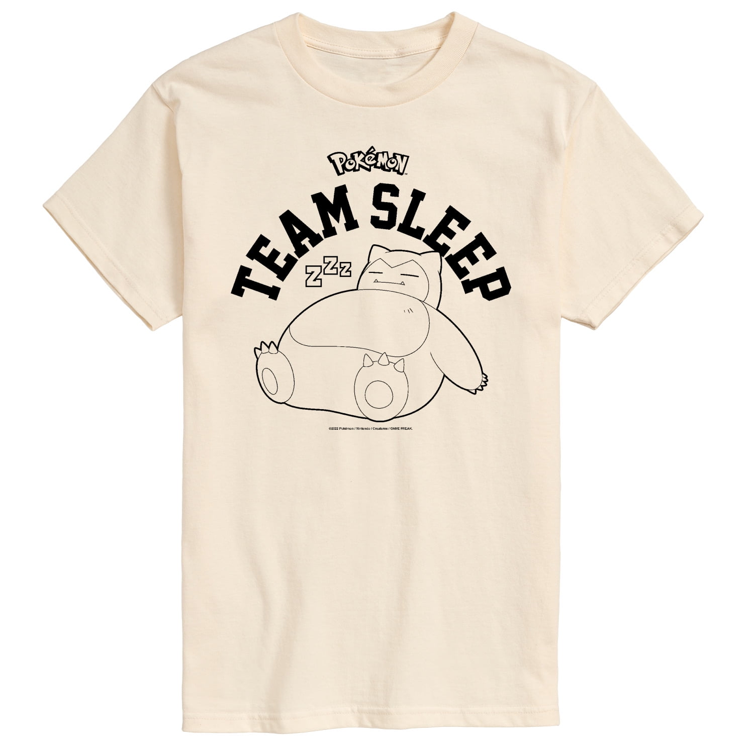 Pokémon - Snorlax Team Sleep - Men's Short Sleeve Graphic T-Shirt ...