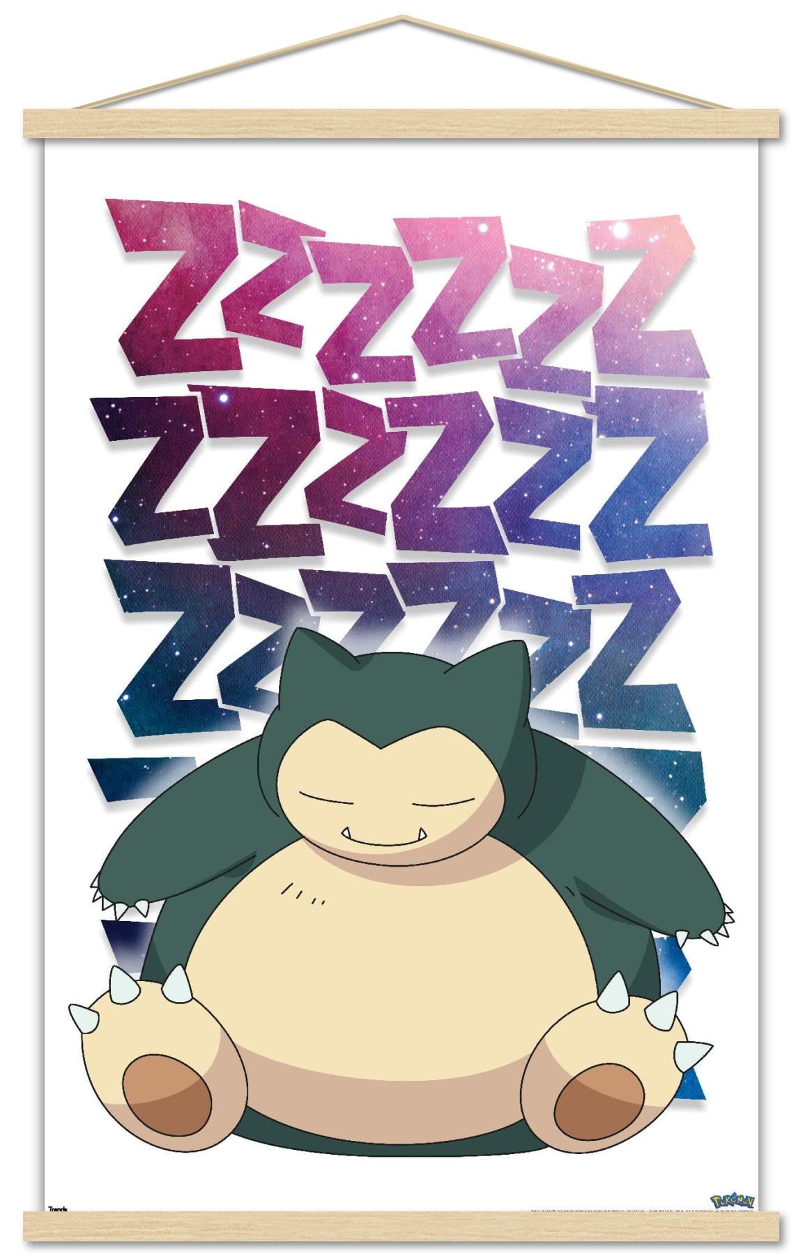 Pokemon - Snorlax Wall Poster with Magnetic Frame, 22.375" x 34 ...