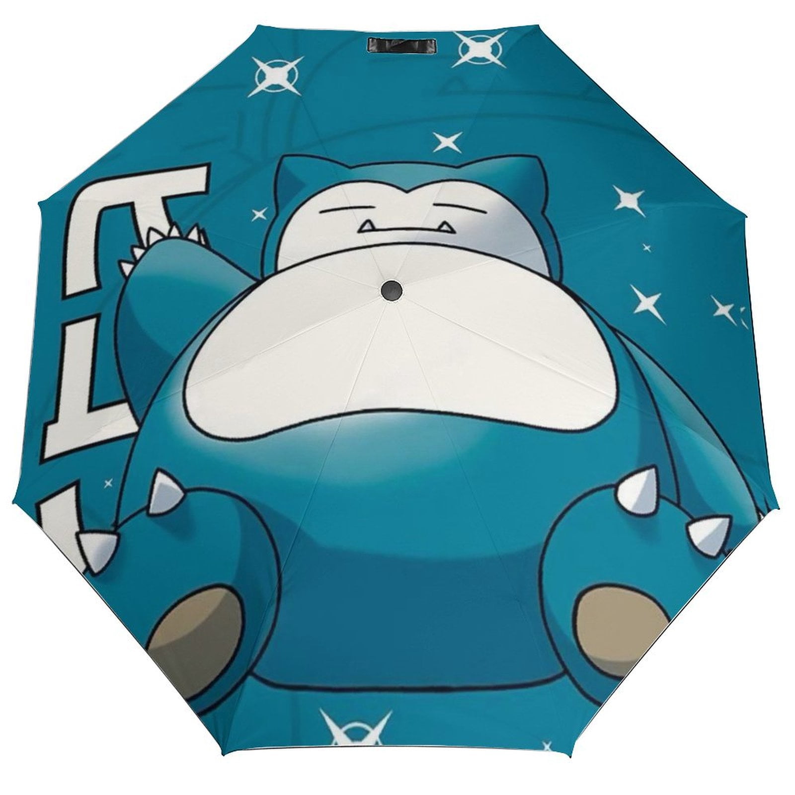 Pokémon Snorlax983 Travel Automatic Folding Rain Umbrellas with Cover ...