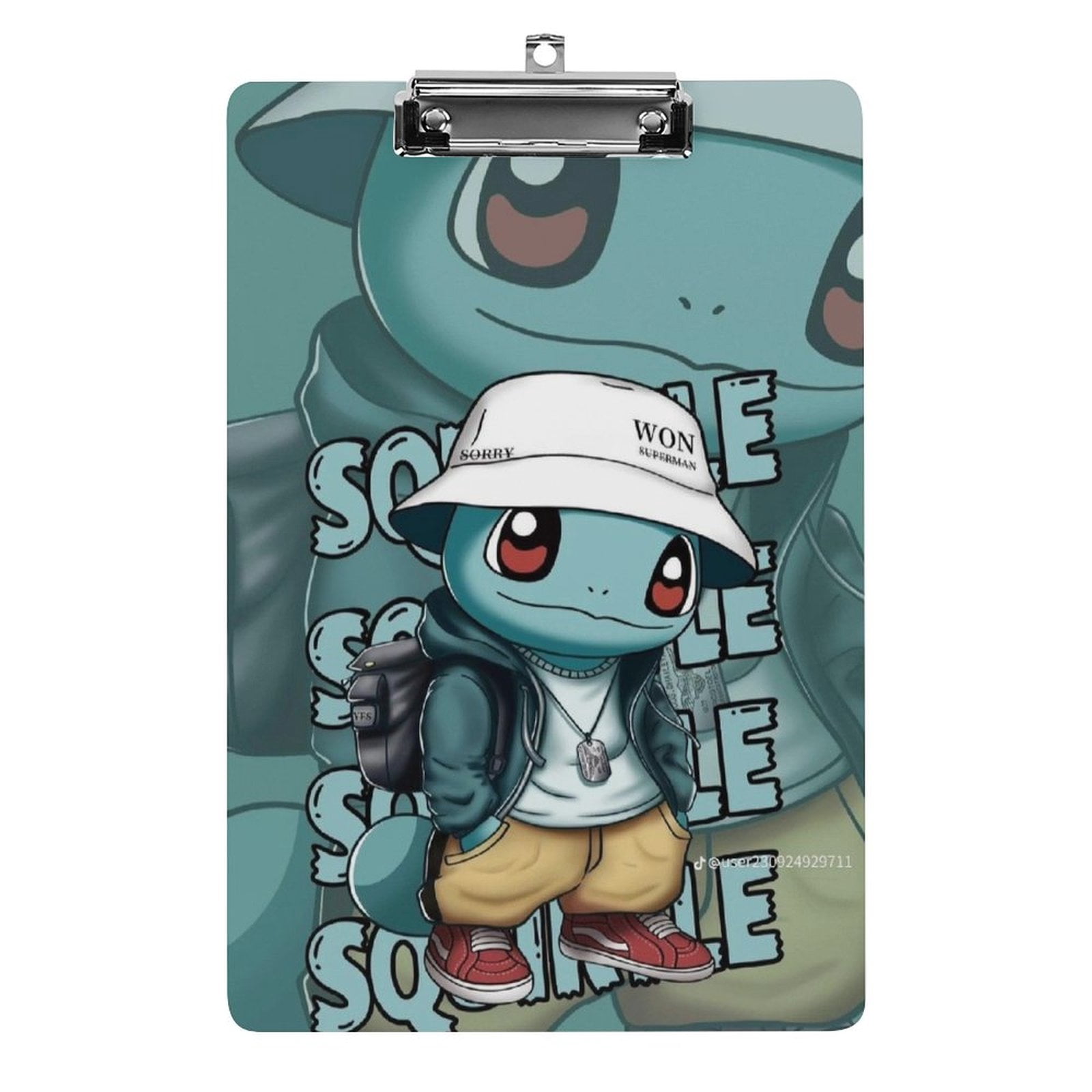 Pokémon Squirtle Acrylic Clipboard A4 Size, Standard Letter Clip Board ...