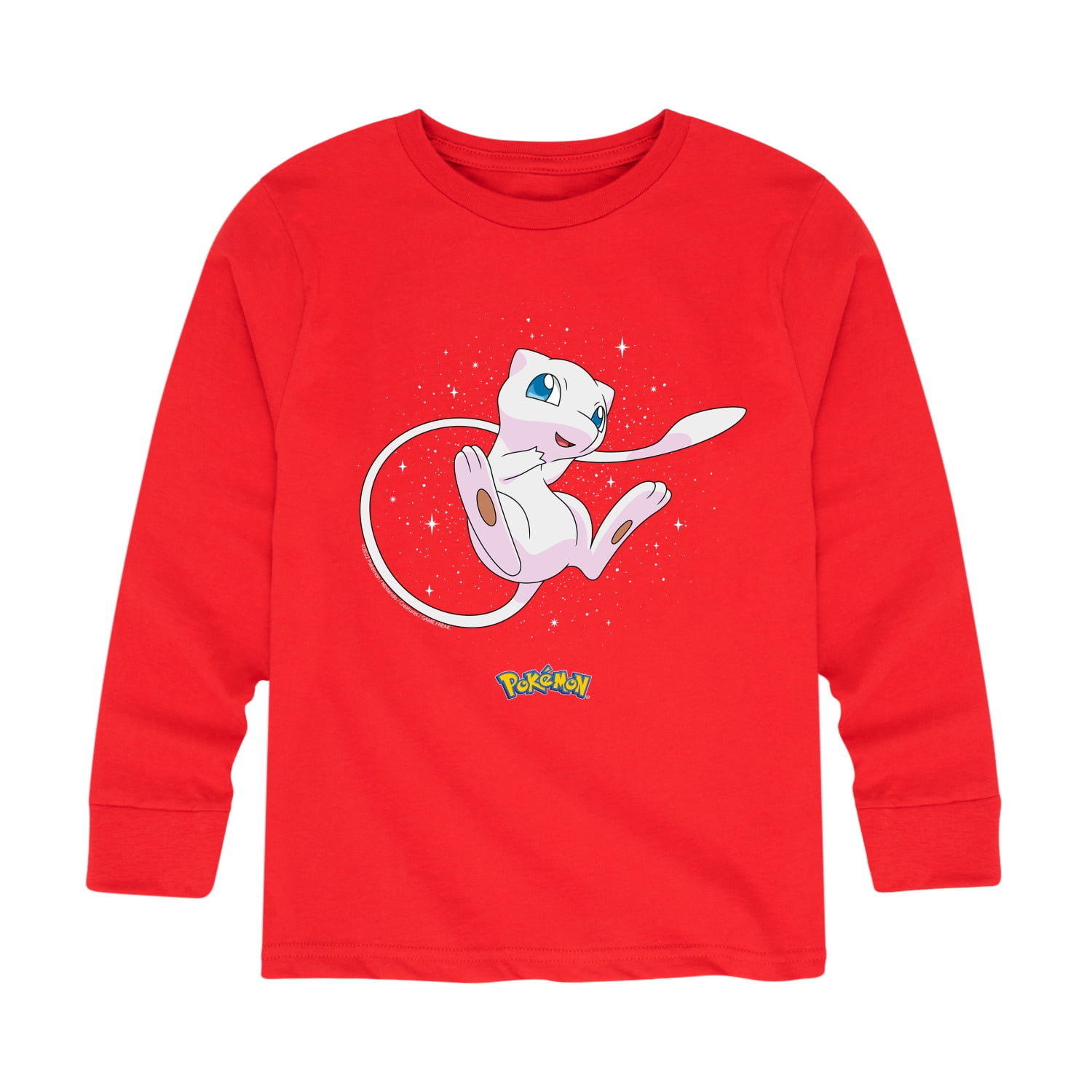 Pokémon - Starry Mew - Youth Long Sleeve Graphic T-Shirt - Walmart.com