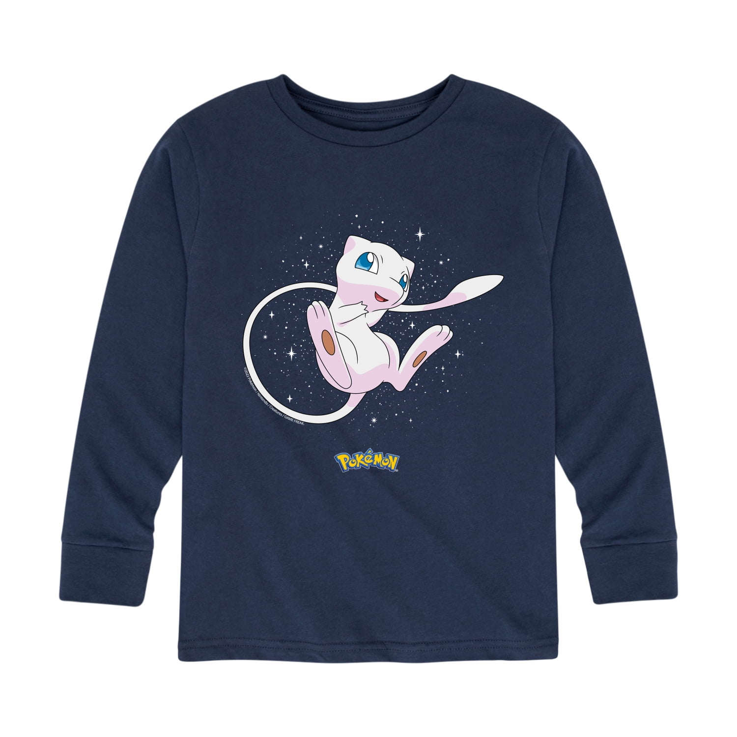 Pokémon - Starry Mew - Youth Long Sleeve Graphic T-Shirt - Walmart.com