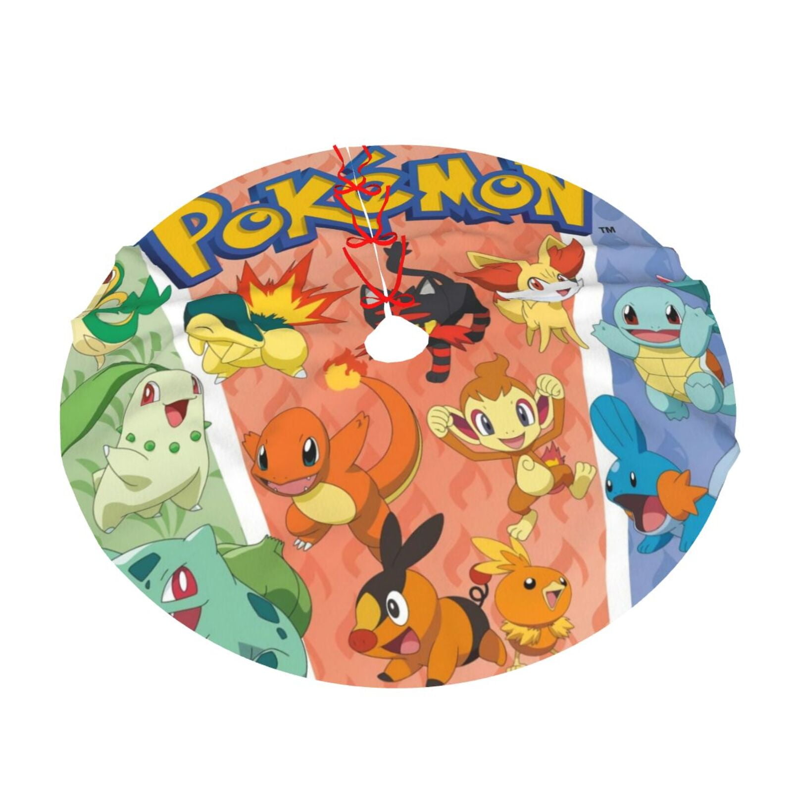 Pokémon,Starters Pokemon- Pikachu Christmas Tree Skirt,Pokémon,Starters ...