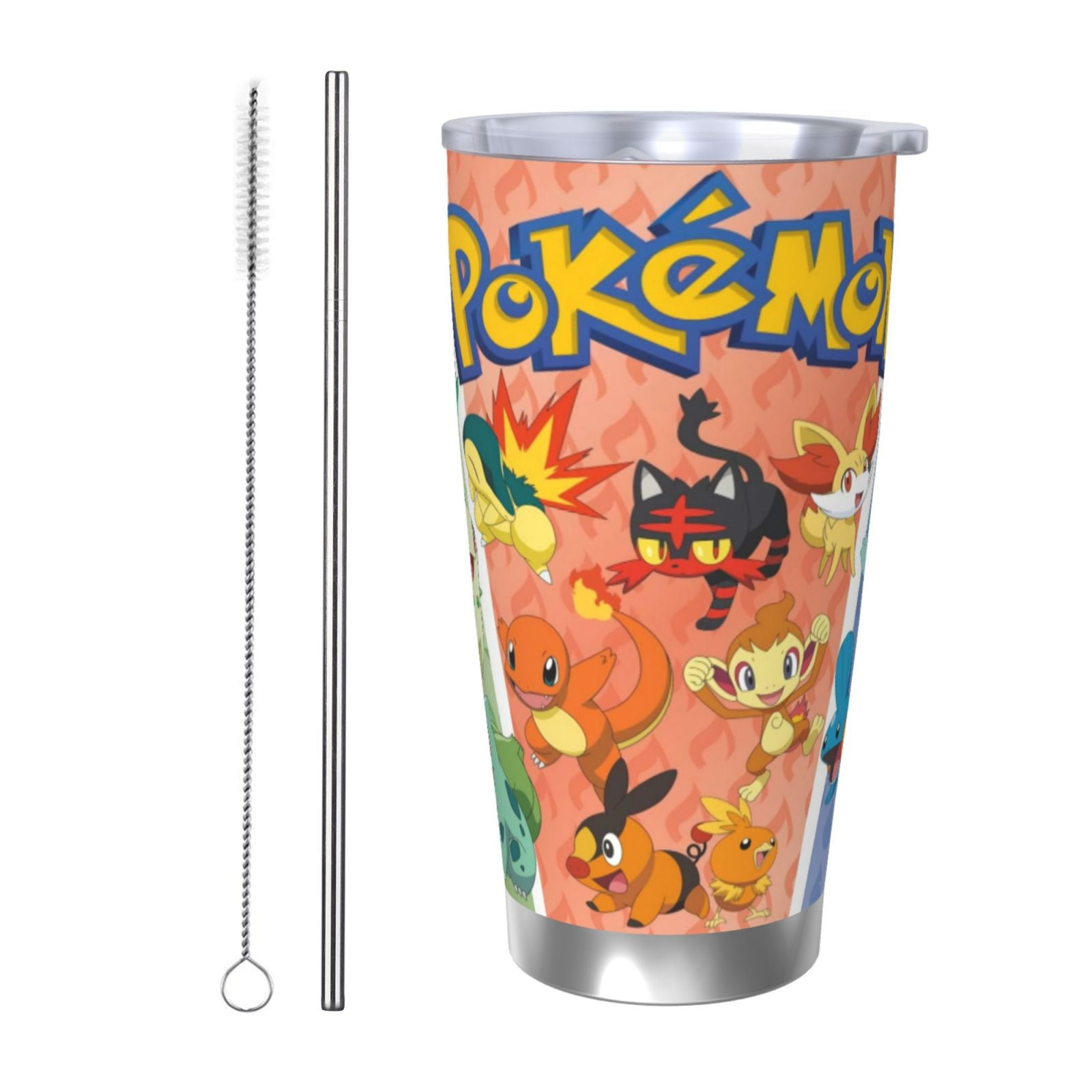 Pokémon,Starters Pokemon Water Bottle,Travel Coffee Mug,Tumbler with ...