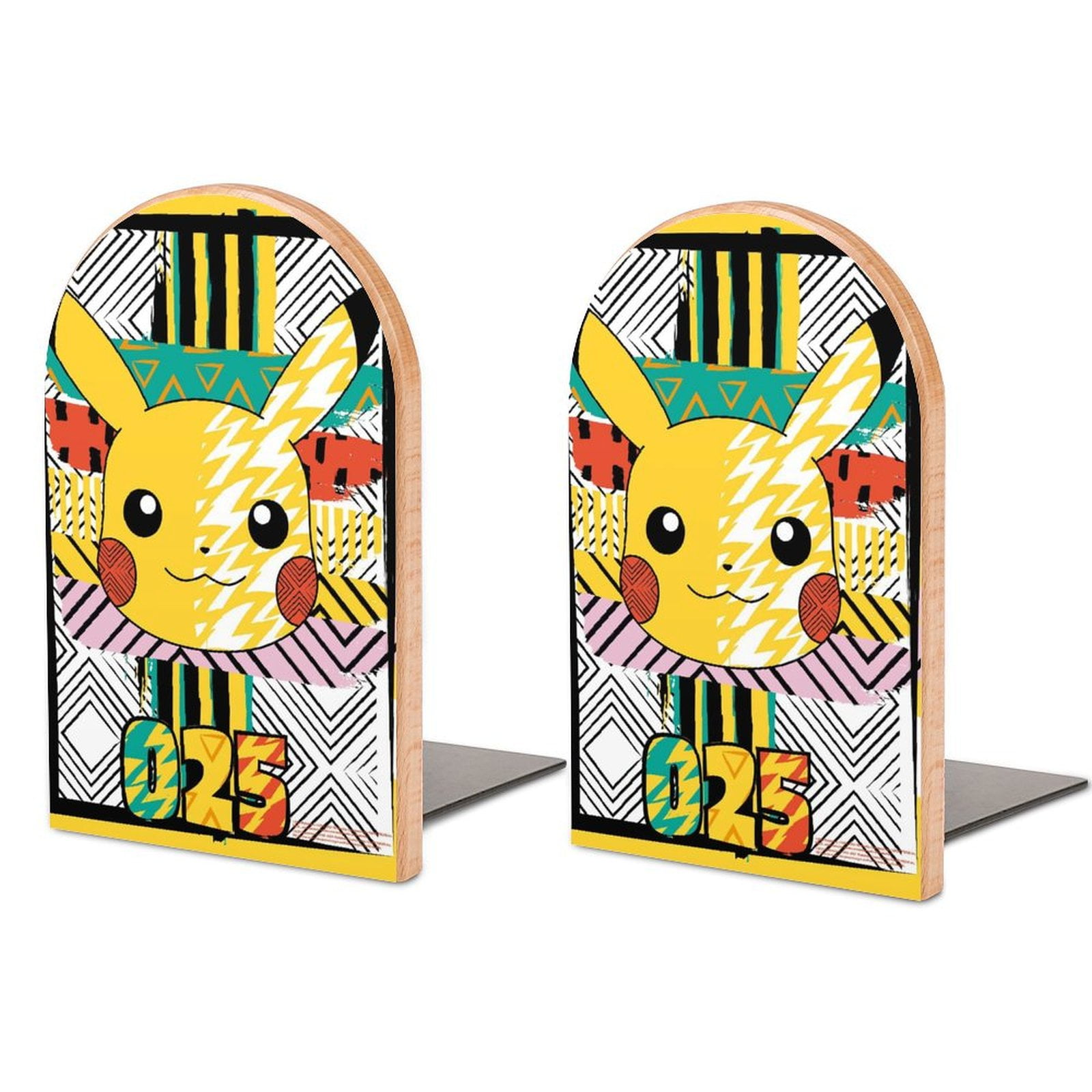 Pokémon Summer Pattern Book Ends,BookEnds Supports for Bookrack Desk ...