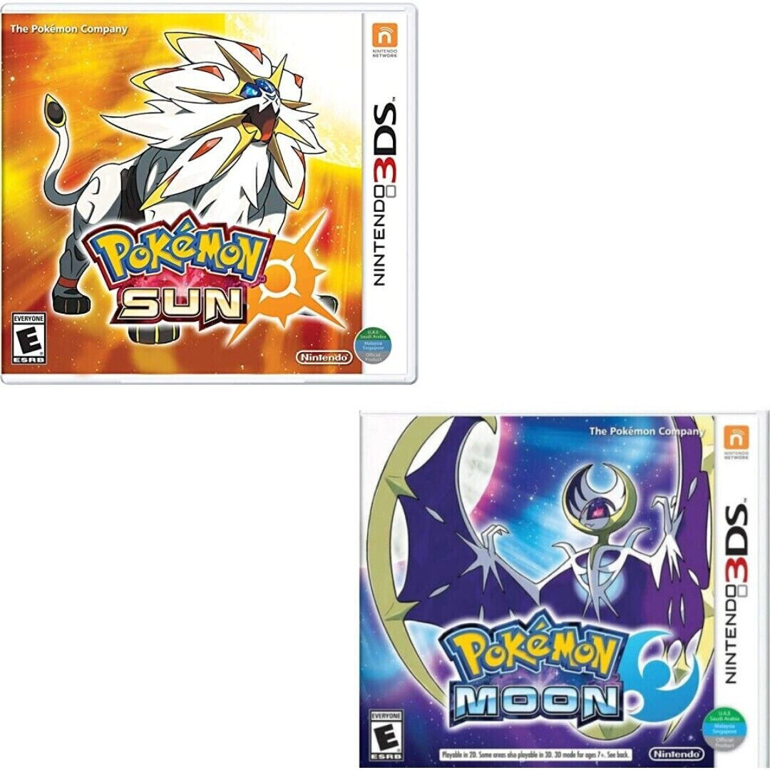 Pokémon Sun & Moon Nintendo 3DS Brand New Game Bundle (Multiplayer ...