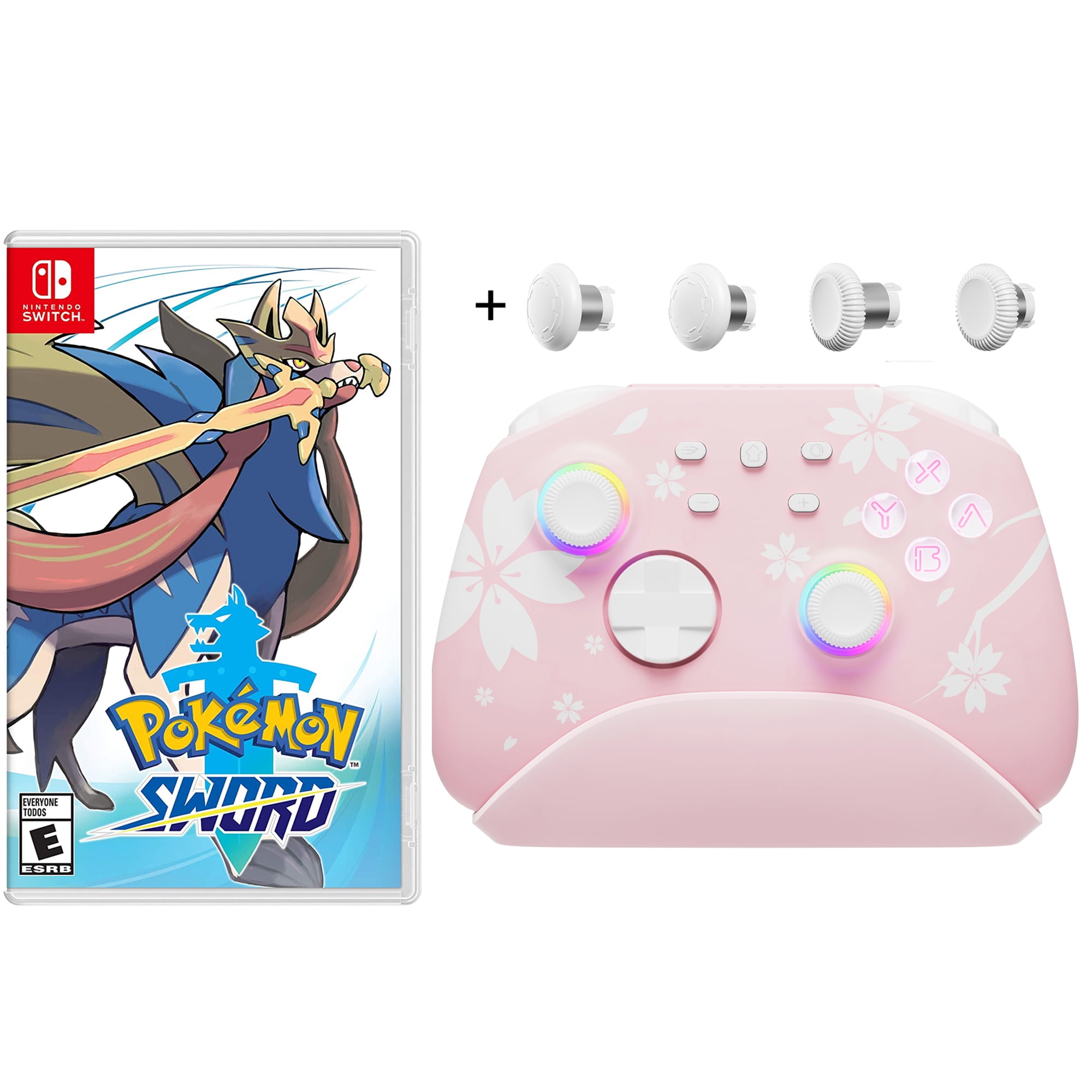Pokémon Sword Game Disc and Upgraded Switch Pro Controller for Nintendo ...