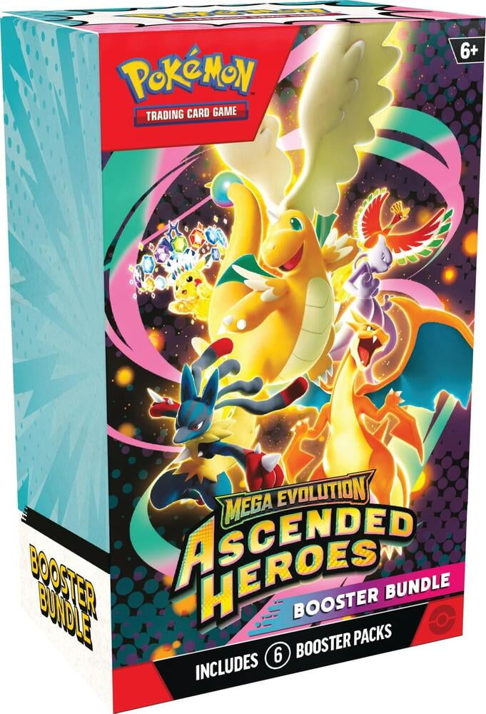 Pokémon TCG: Mega Evolution-Ascended Heroes Booster Bundle (6 Packs ...