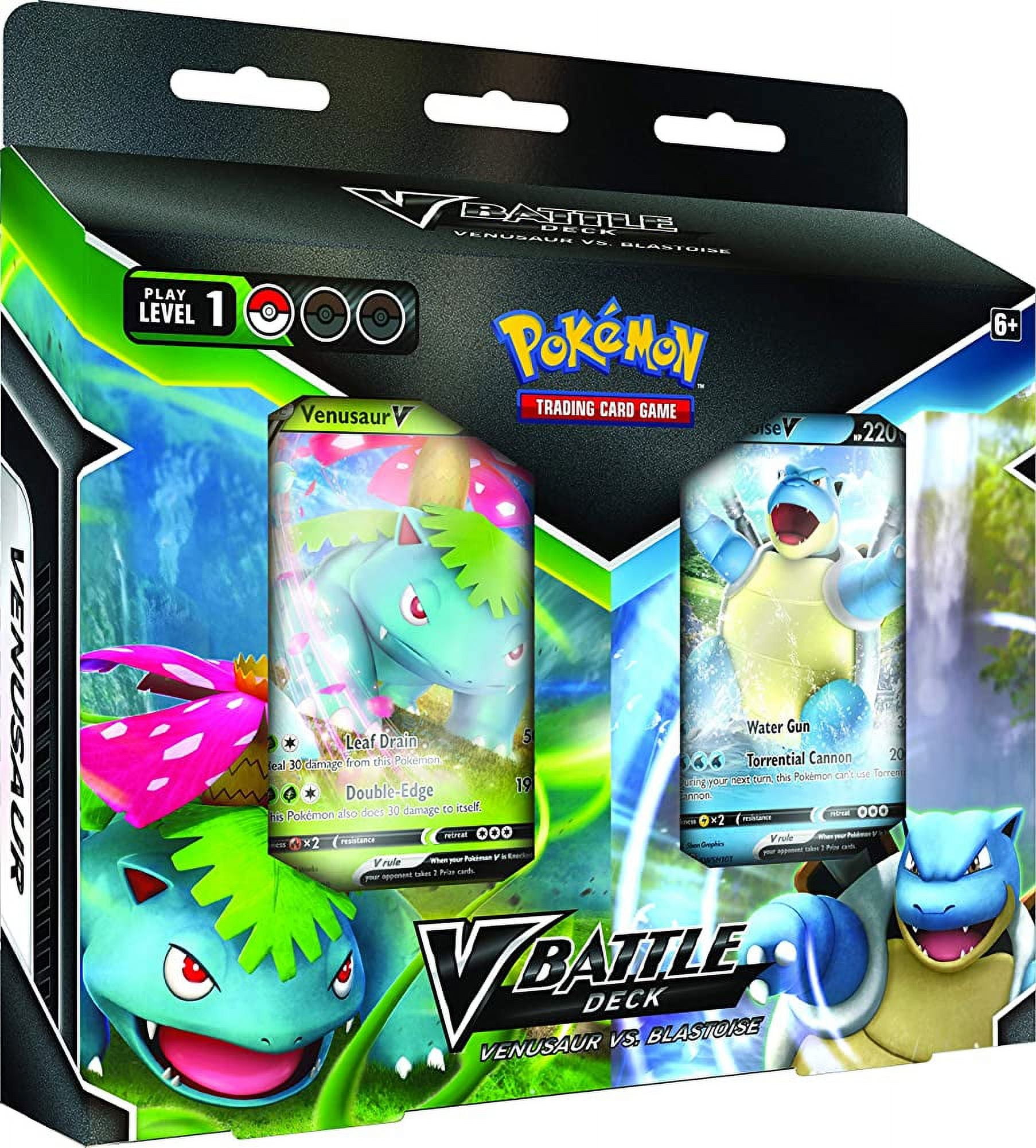 Pokémon TCG V Battle Deck, Venusaur V vs Blastoise V Double Deck Bundle ...