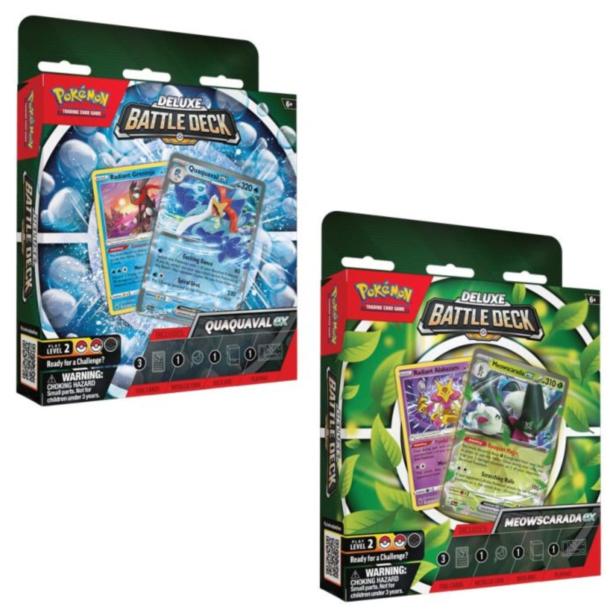 Pokémon TCG: ex Deluxe Battle Deck Quaquaval/Meowscarada - Walmart.com