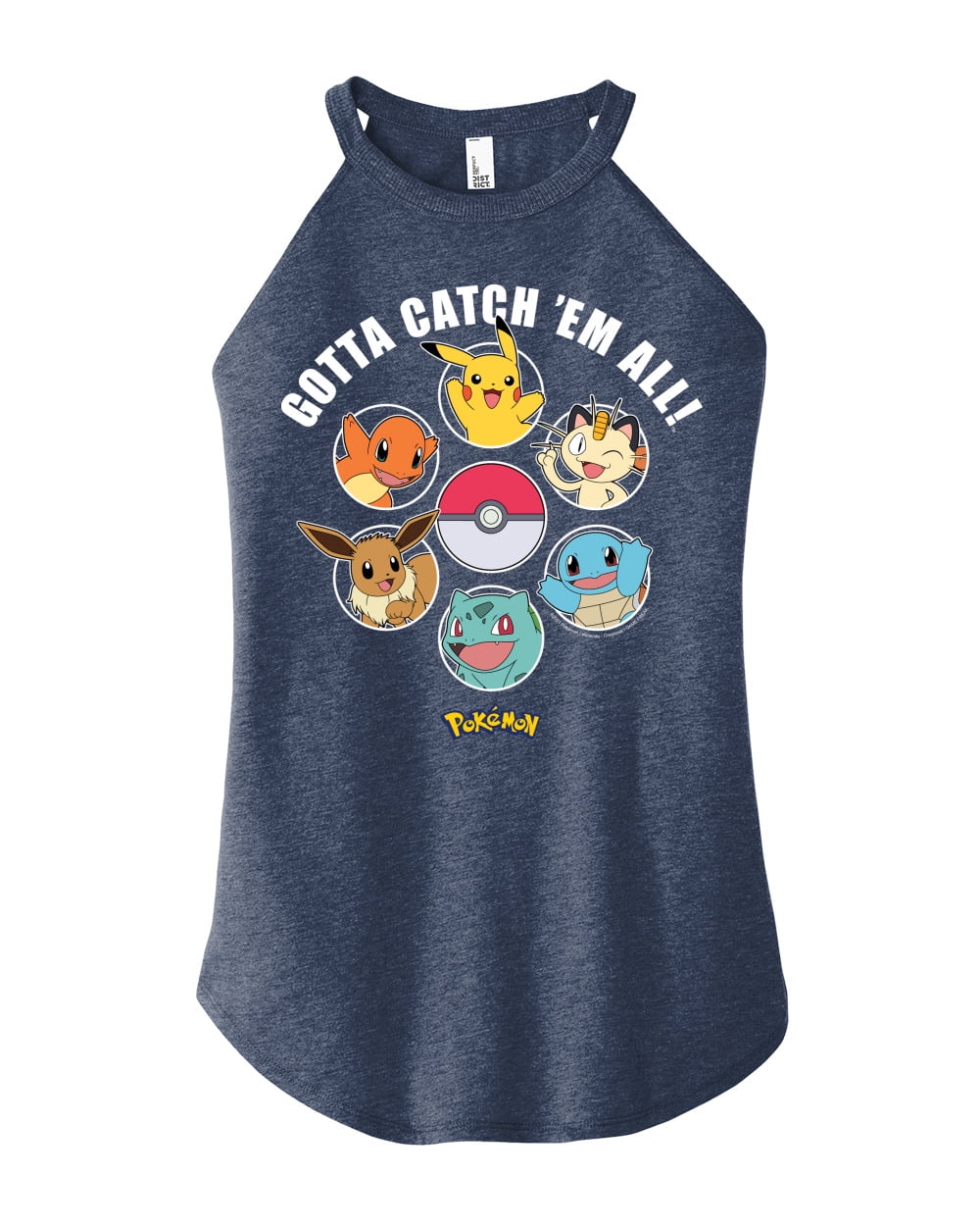 Pokémon - Team Pokémon - Juniors High Neck Tank Top - Walmart.com