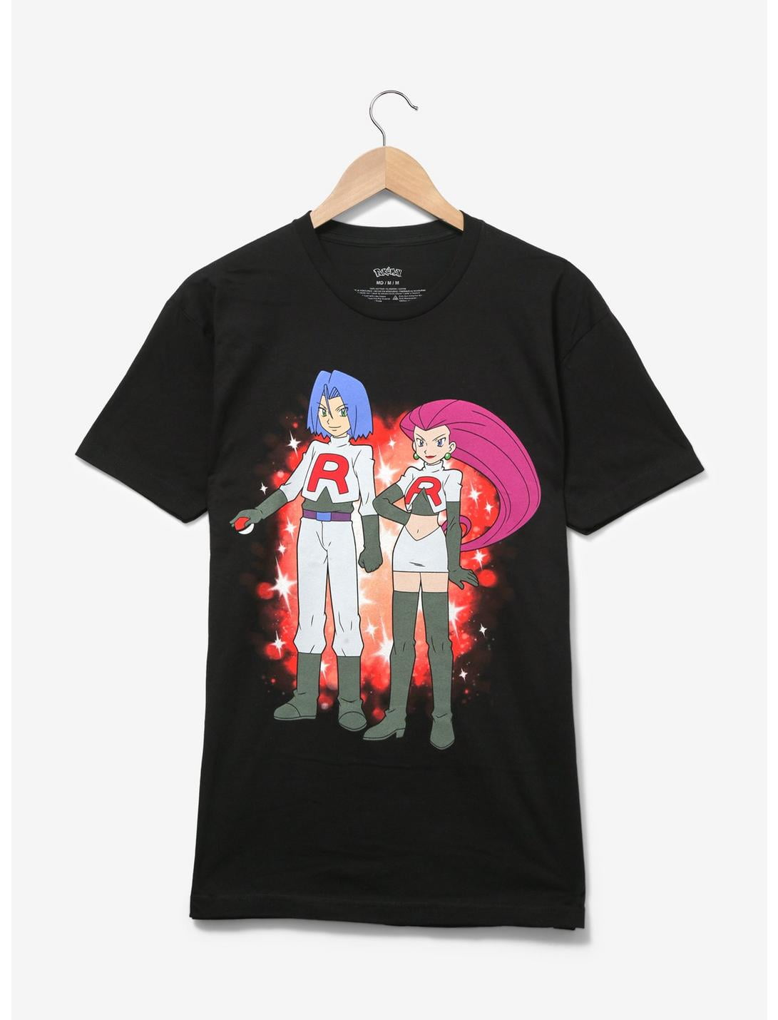 Pokémon 'Team Rocket' Jessie & James T-Shirt - Fun Graphic Tee ...