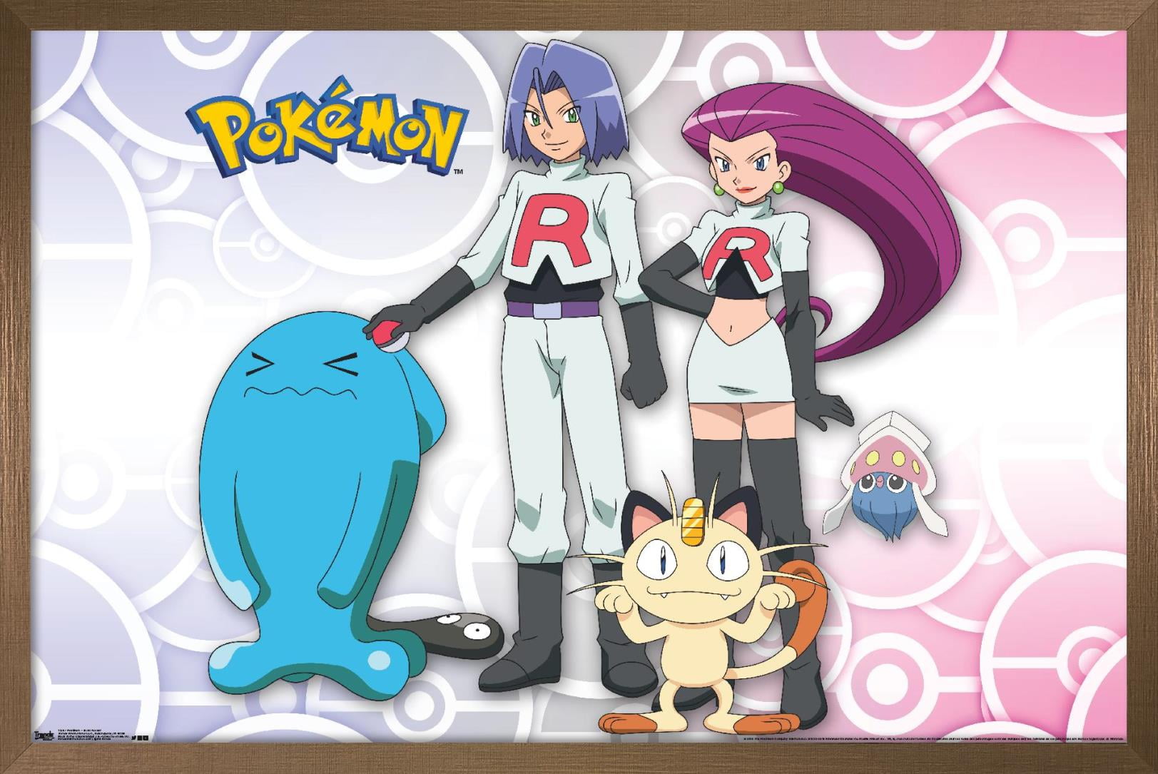 Pokémon - Team Rocket Wall Poster, 22.375" x 34", Framed - Walmart.com