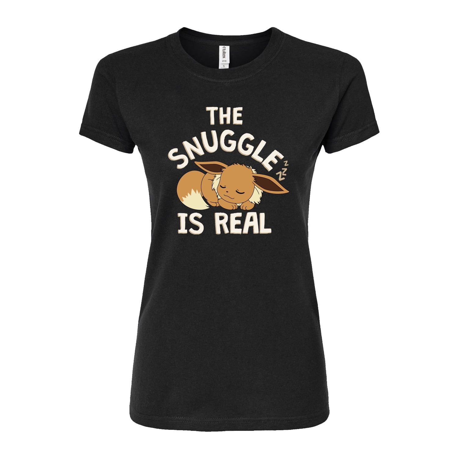 Pokémon - The Snuggle Eevee - Juniors Fitted Graphic T-Shirt - Walmart.com