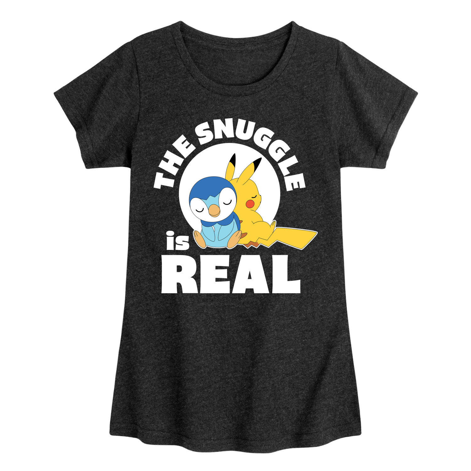 Pokémon - The Snuggle Is Real Pikachu And Piplup - Youth Girls Short ...