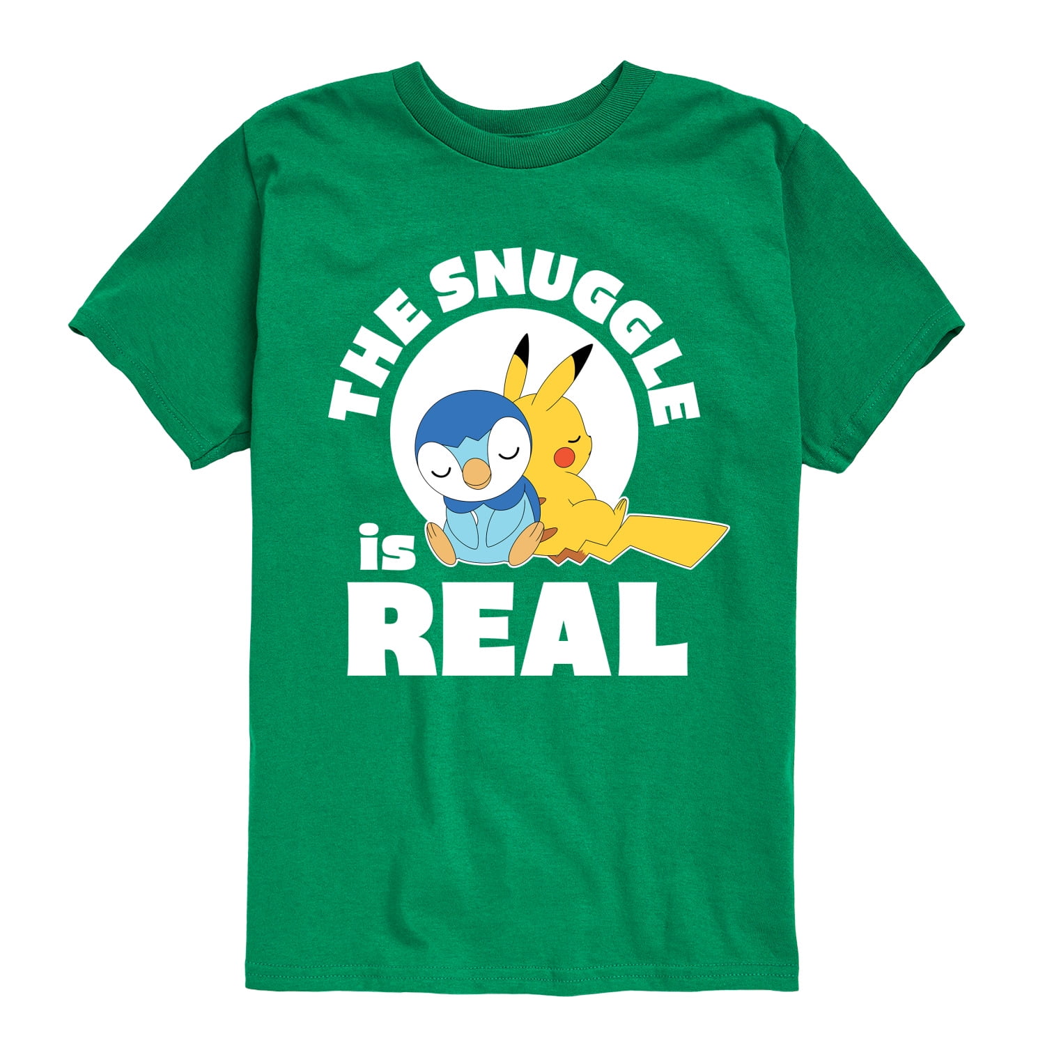 Pokémon - The Snuggle Is Real Pikachu And Piplup - Youth Short Sleeve ...